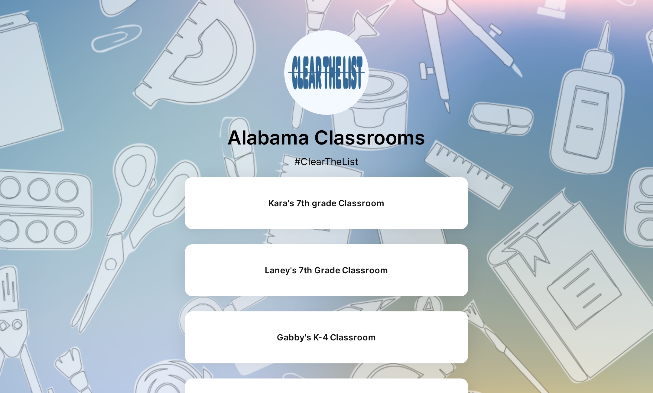 Alabama Classrooms' Flowpage