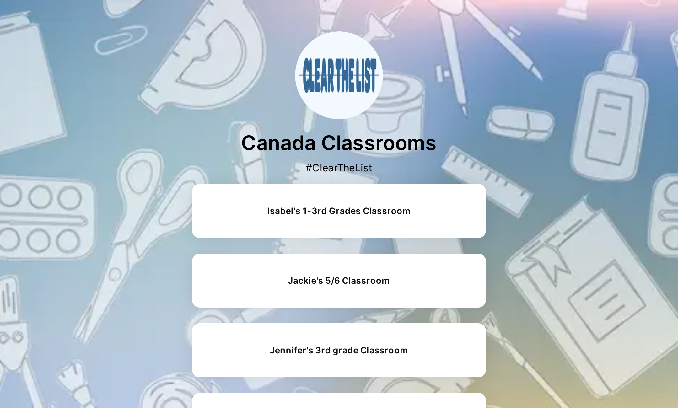Canada Classrooms' Flowpage