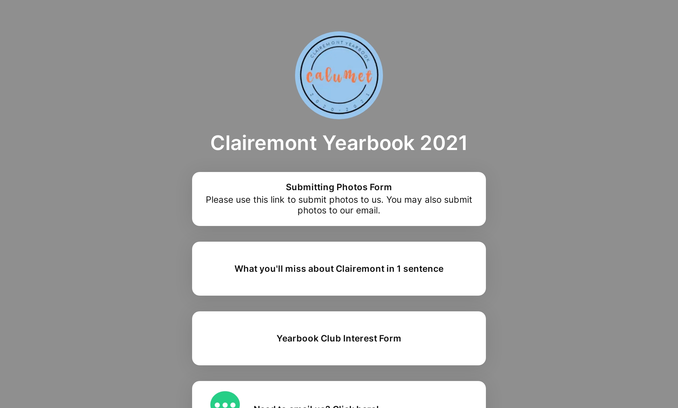 Clairemont Yearbook 2021's Flowpage