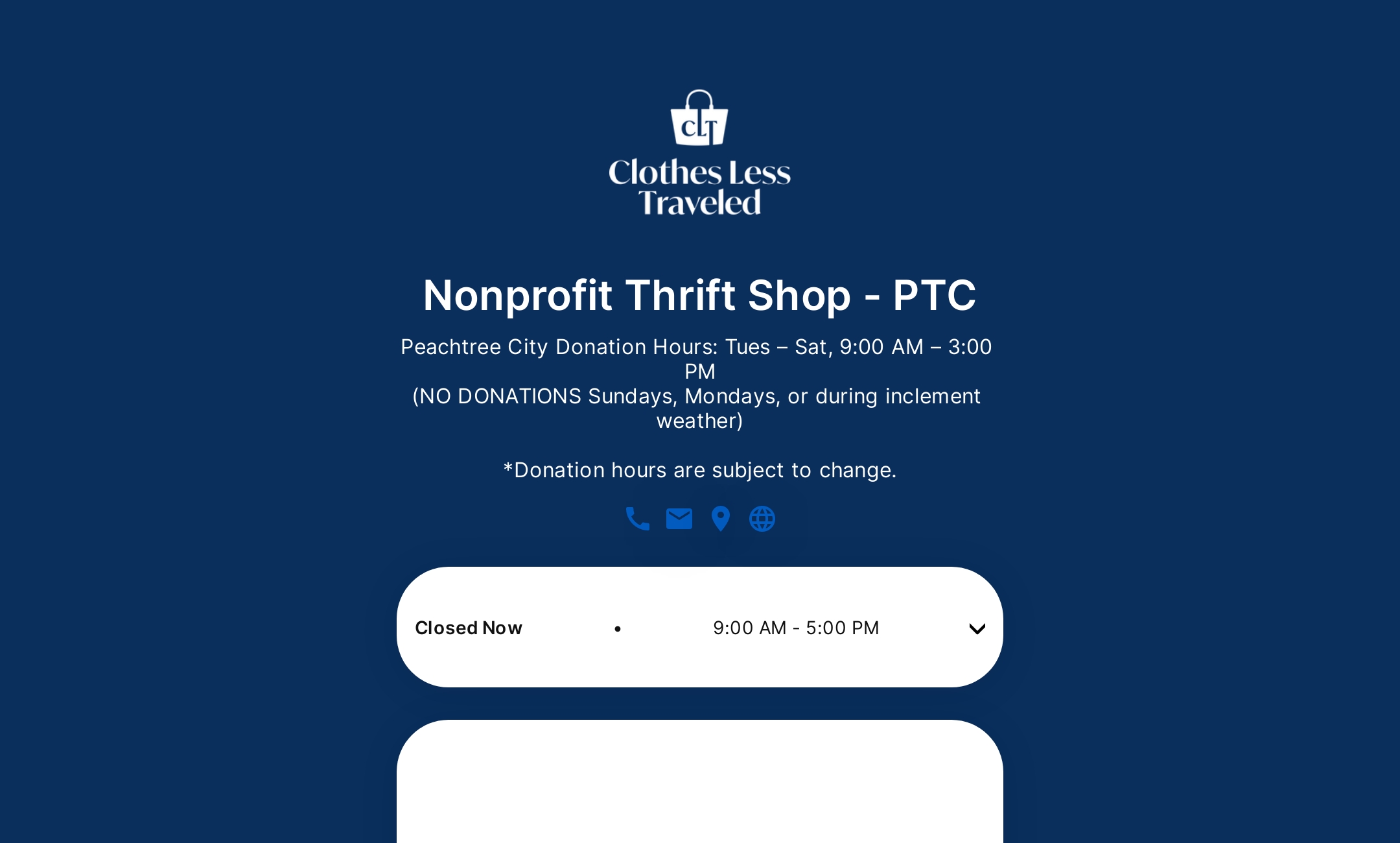 Nonprofit Thrift Shop - PTC's Flowpage