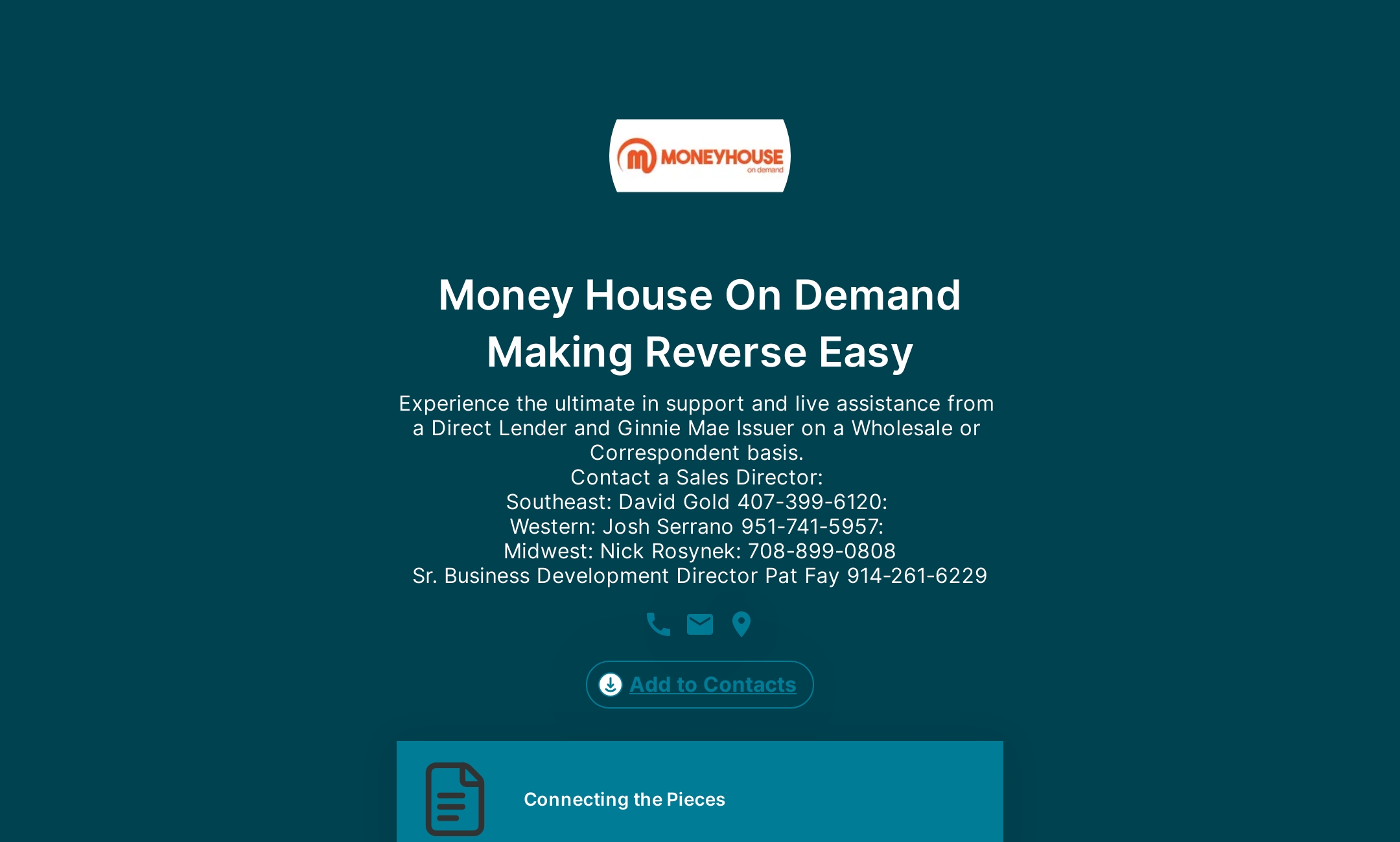 Money House On Demand Making Reverse Easy's Flowpage