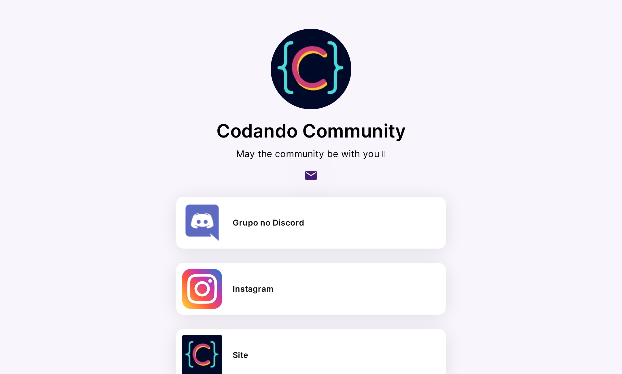 Codando Community's Flowpage