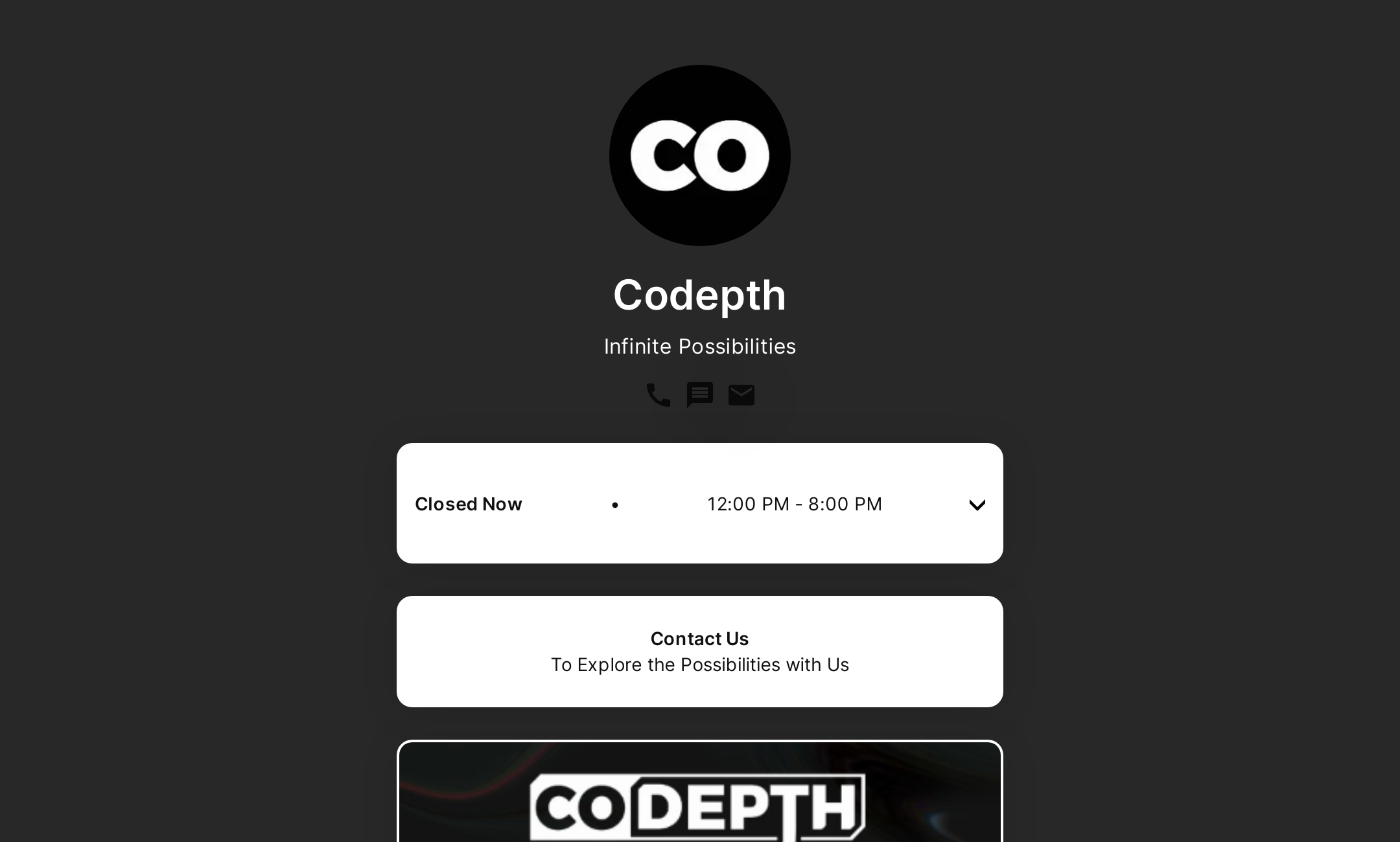 Codepth's Flowpage