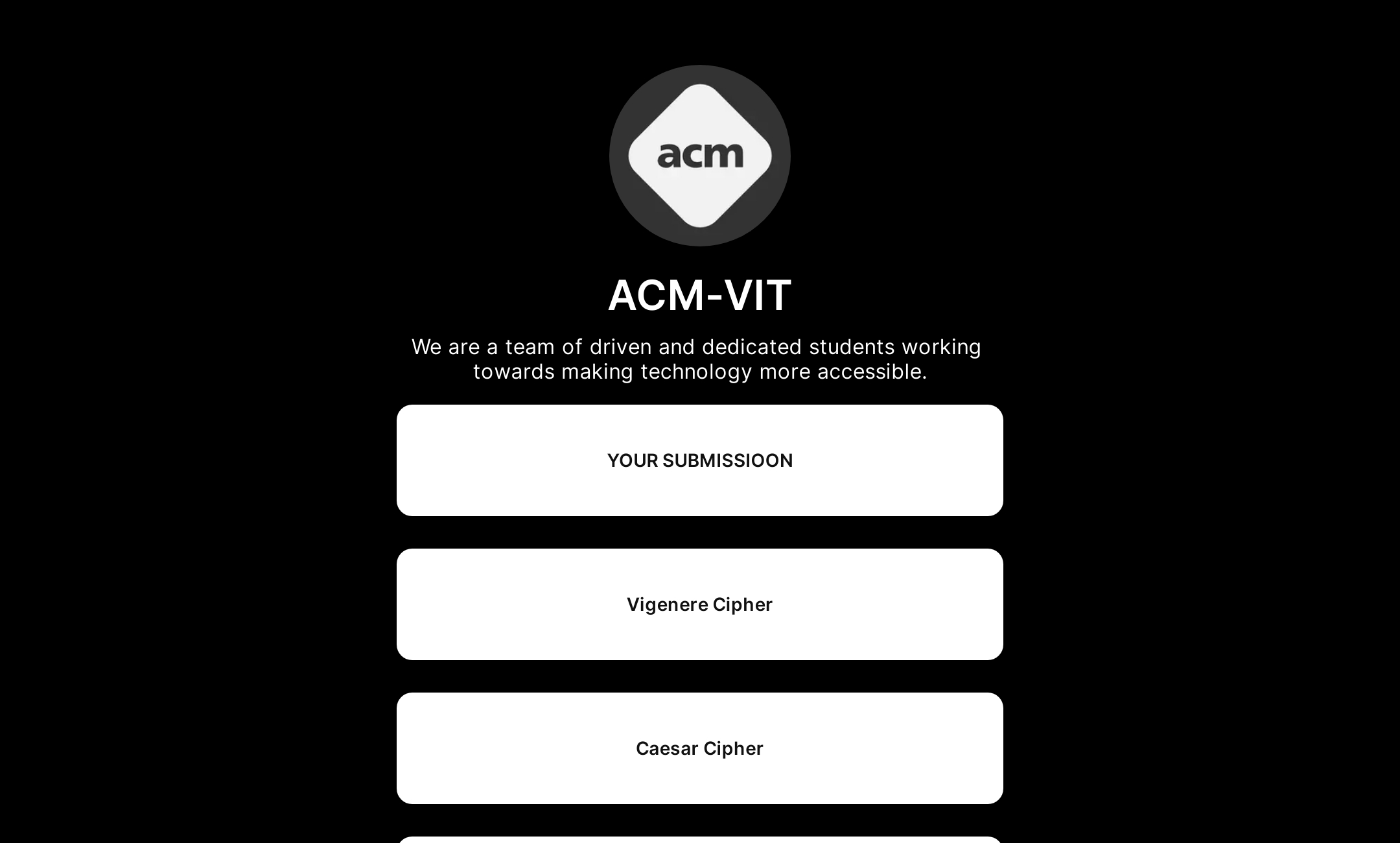 ACM-VIT's Flowpage