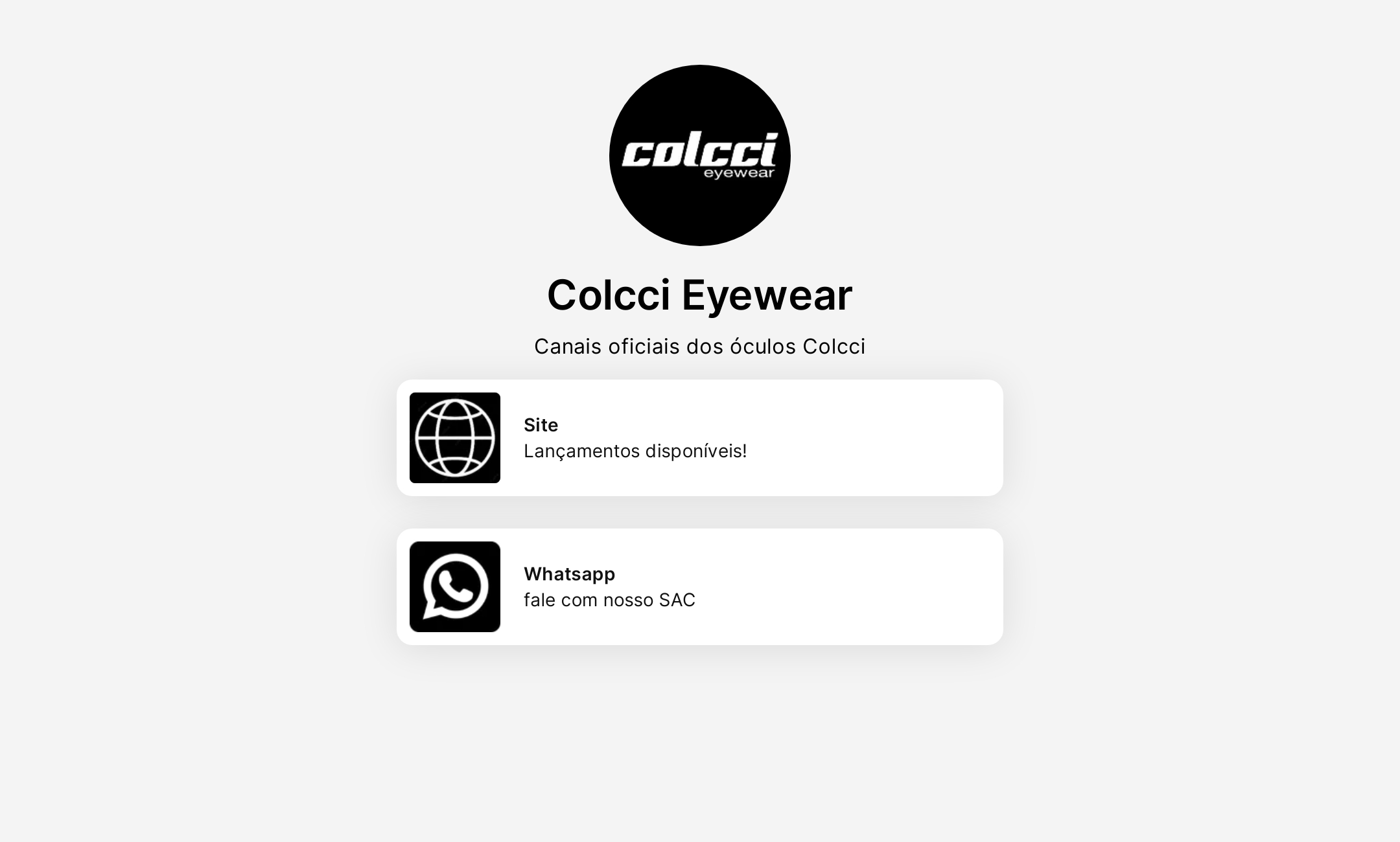 Colcci Eyewear's Flowpage