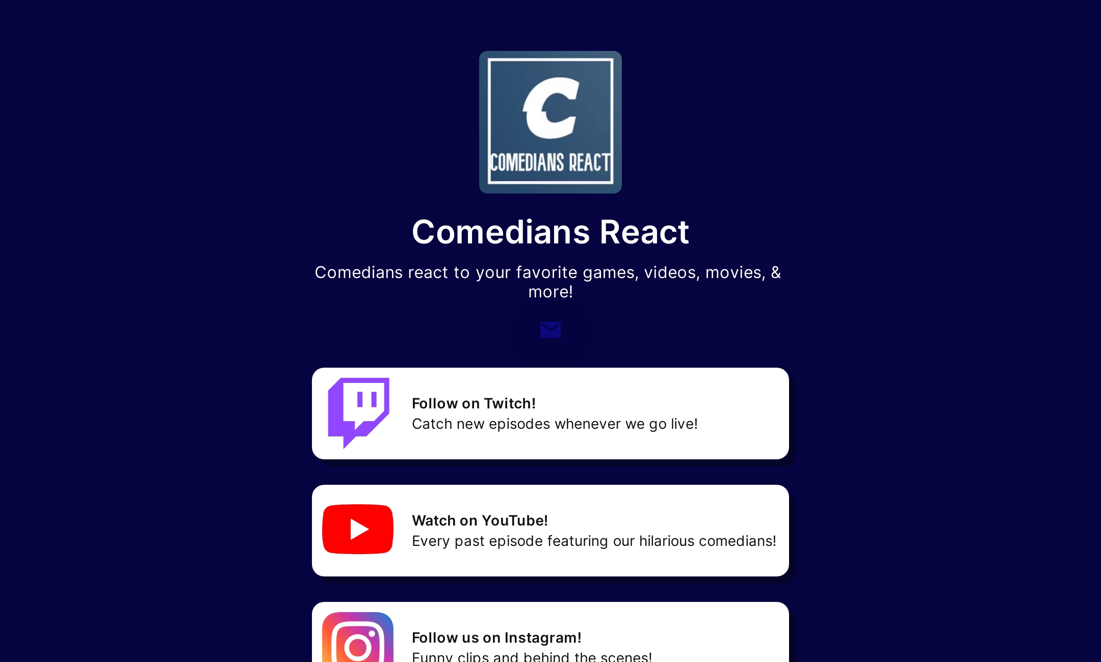 Comedians React's Flowpage