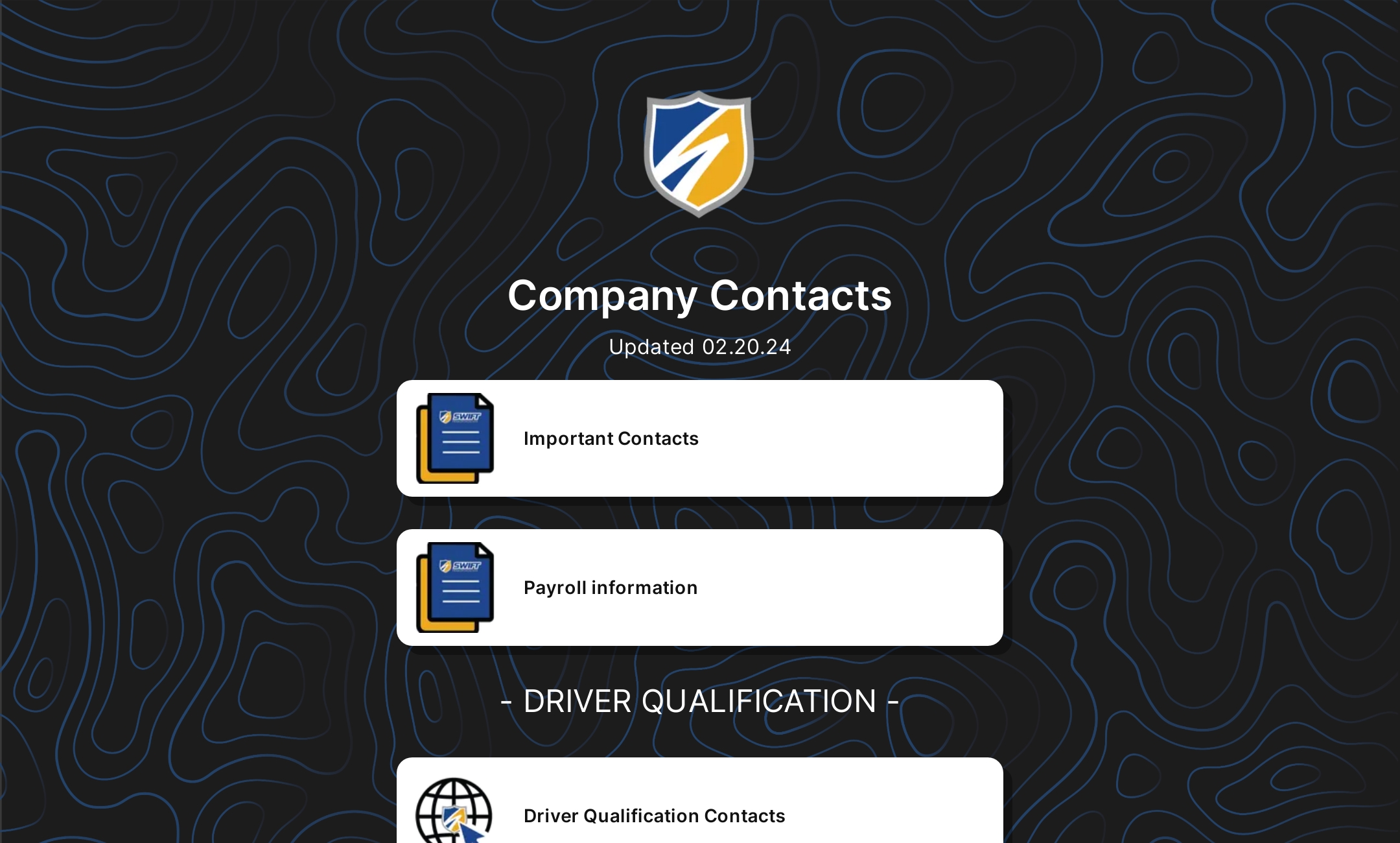 Company Contacts' Flowpage