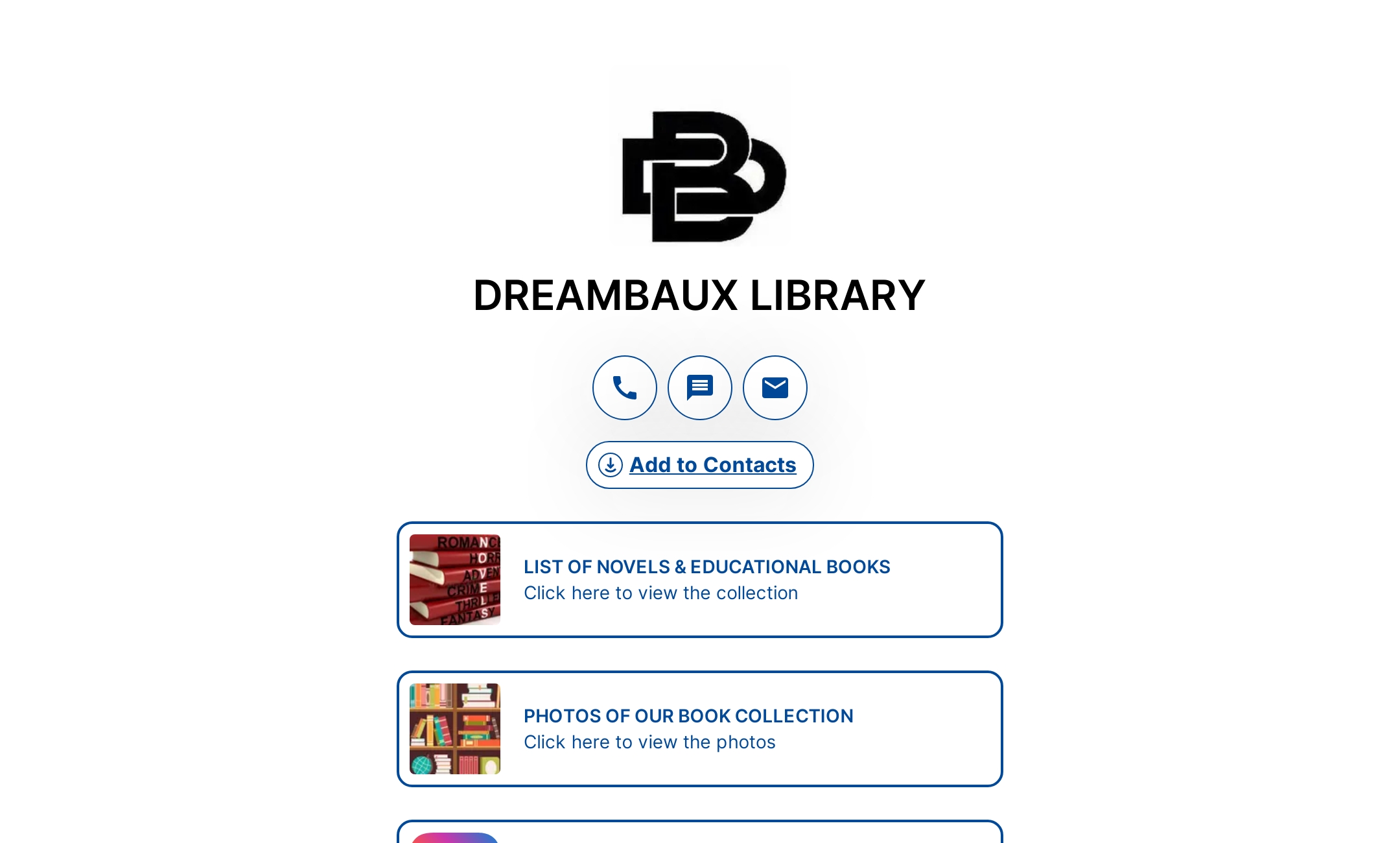 DREAMBAUX LIBRARY's Flowpage