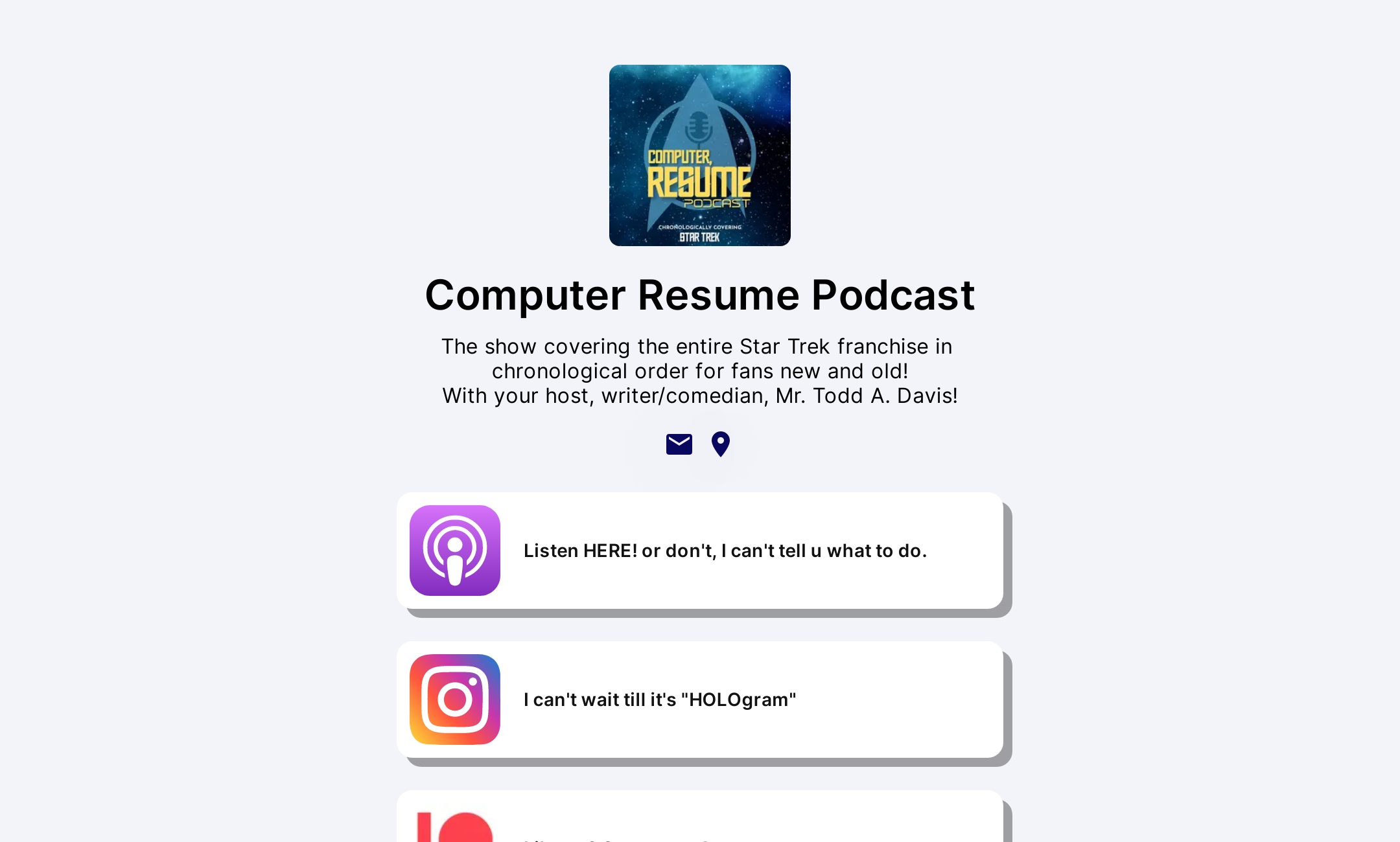 Computer Resume Podcast's Flowpage