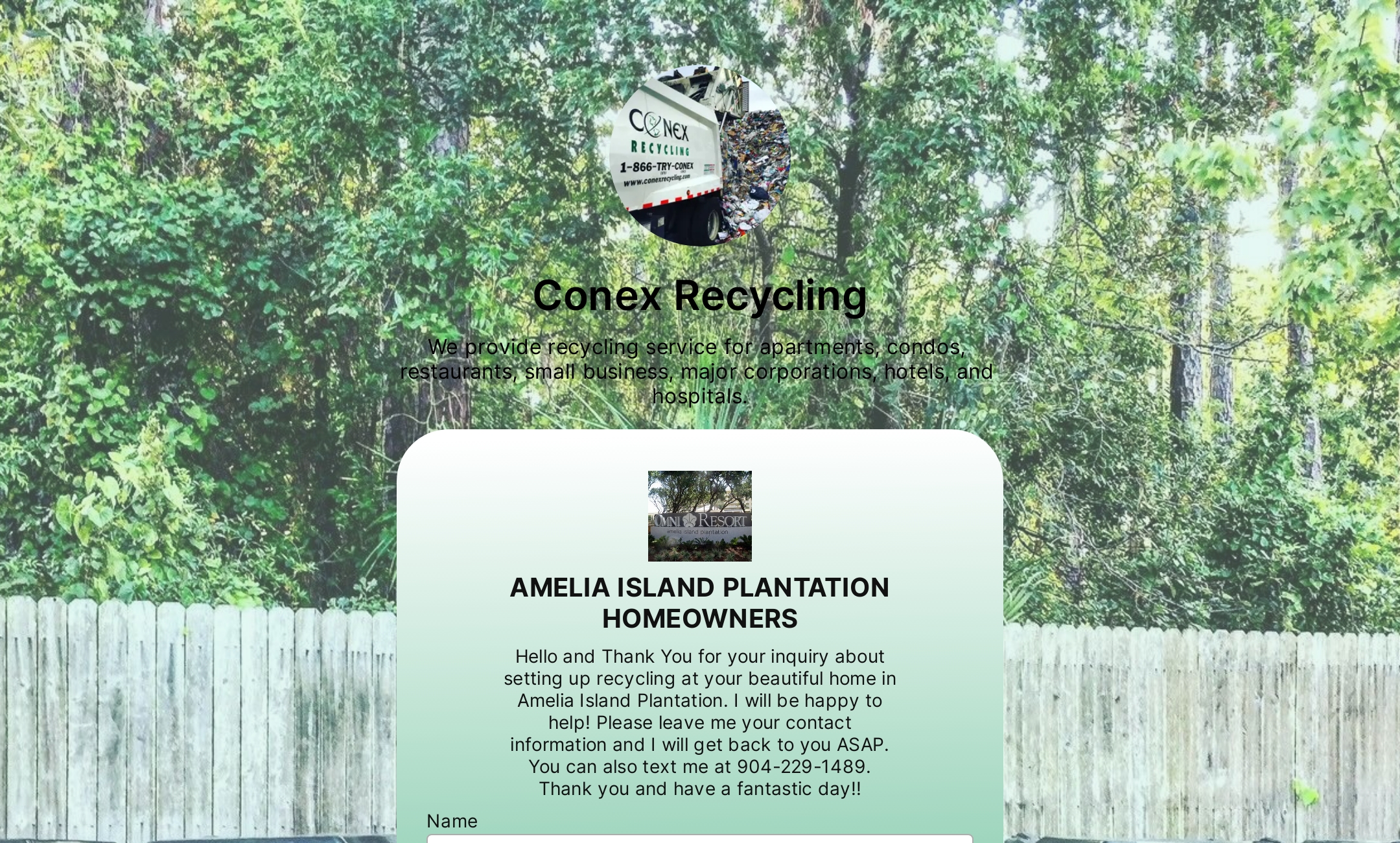 Conex Recycling 's Flowpage