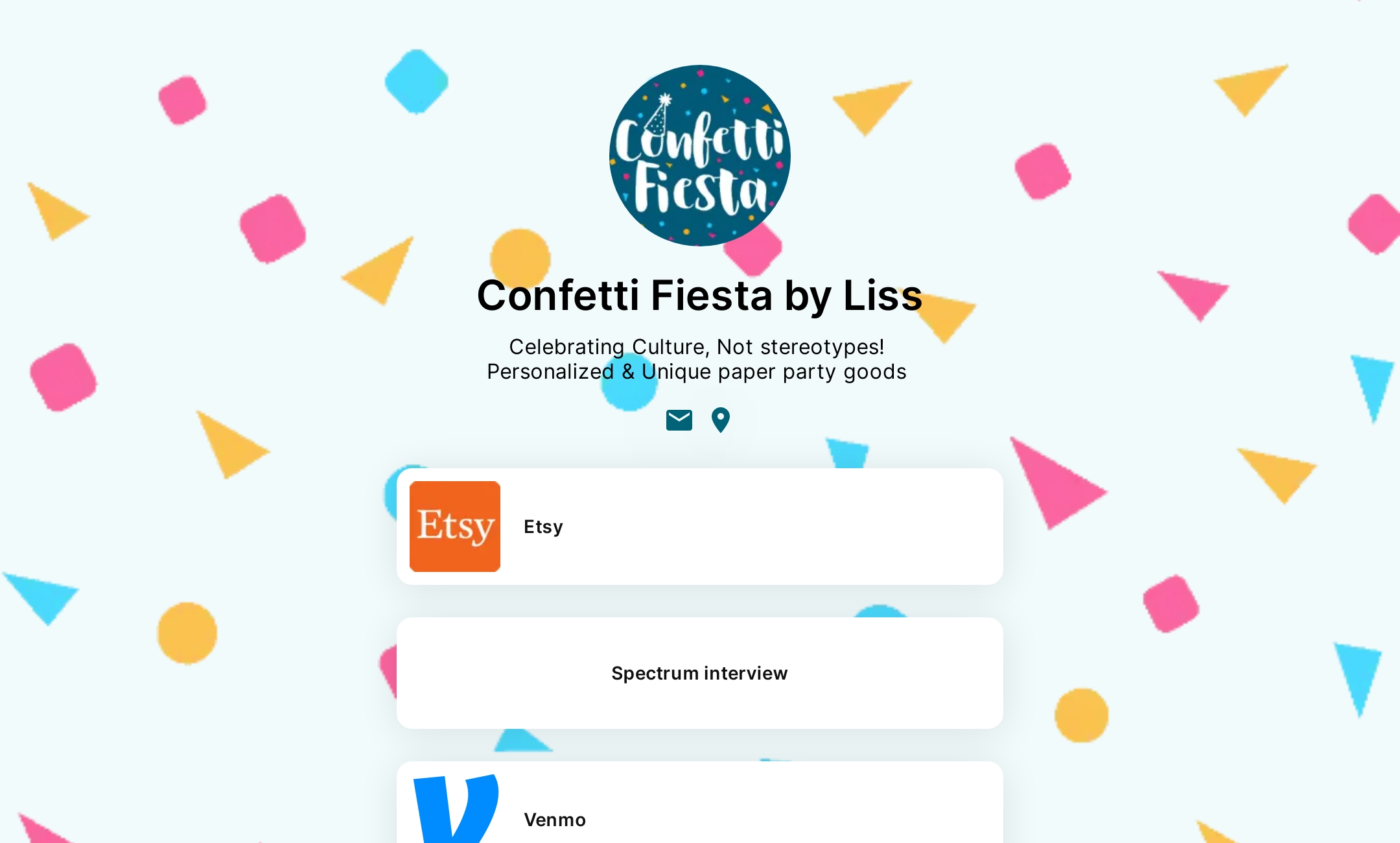 Confetti Fiesta by Liss' Flowpage