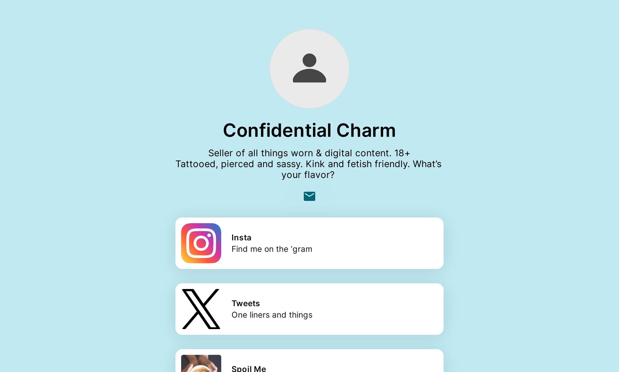 Confidential Charm's Flowpage