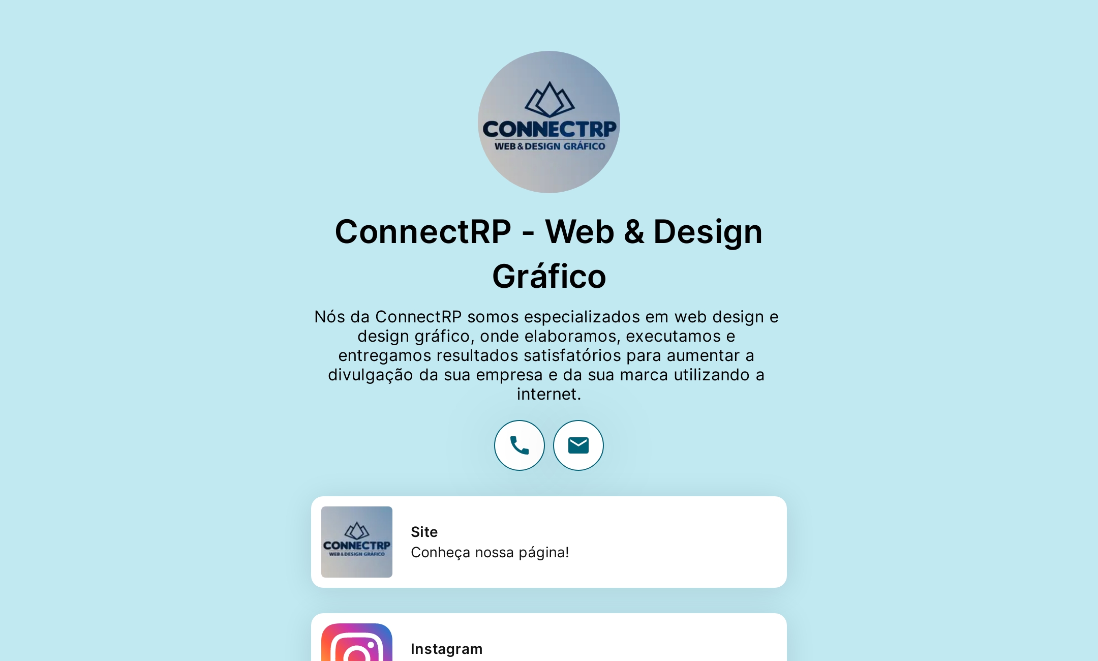 ConnectRP - Web & Design Gráfico's Flowpage
