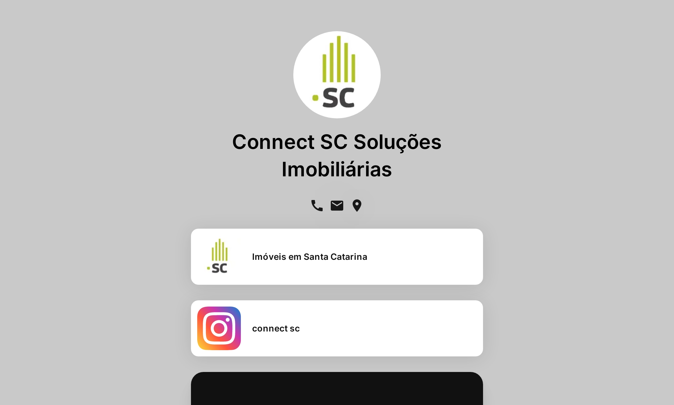 Connect SC Soluções Imobiliárias' Flowpage