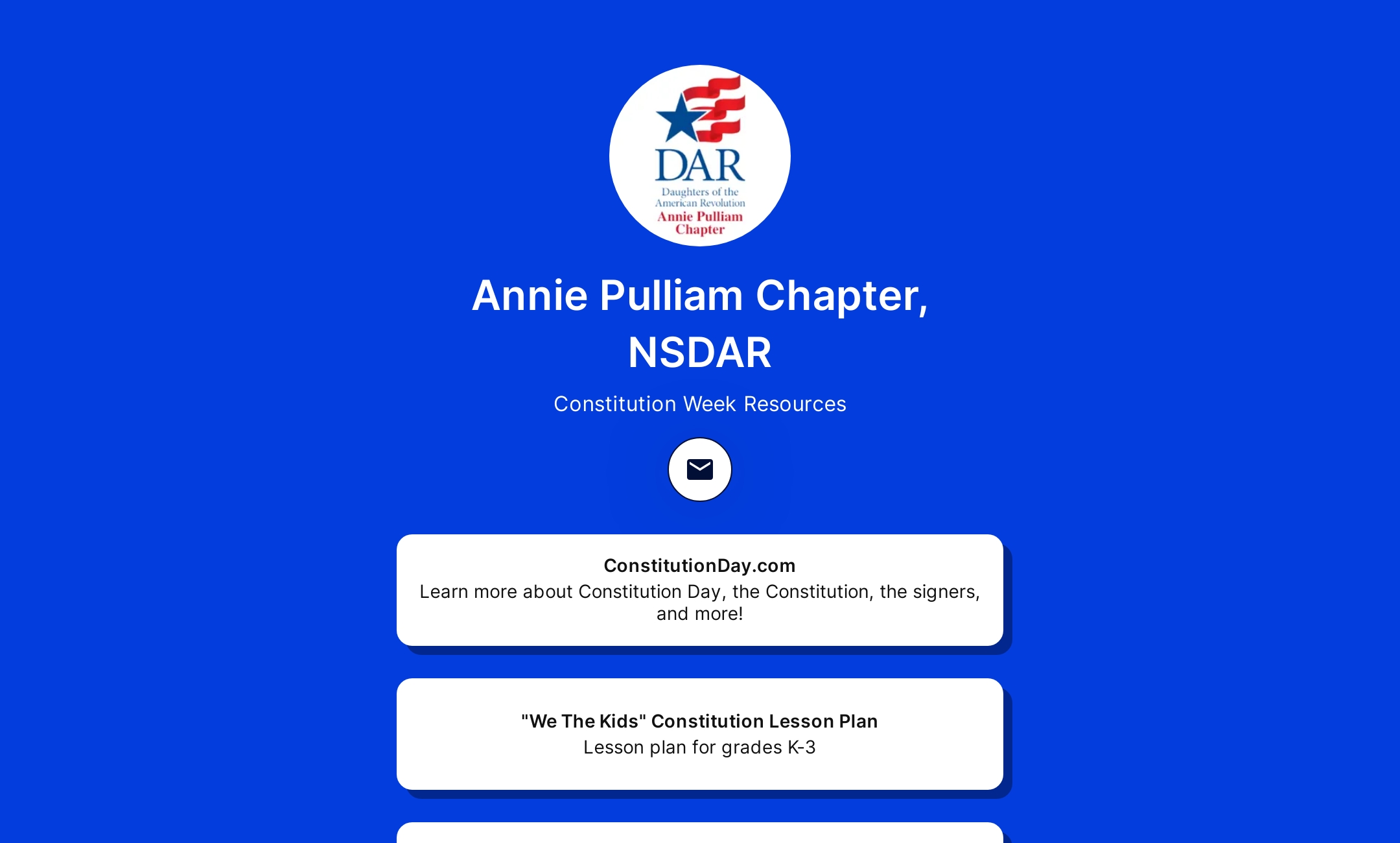Annie Pulliam Chapter, NSDAR's Flowpage