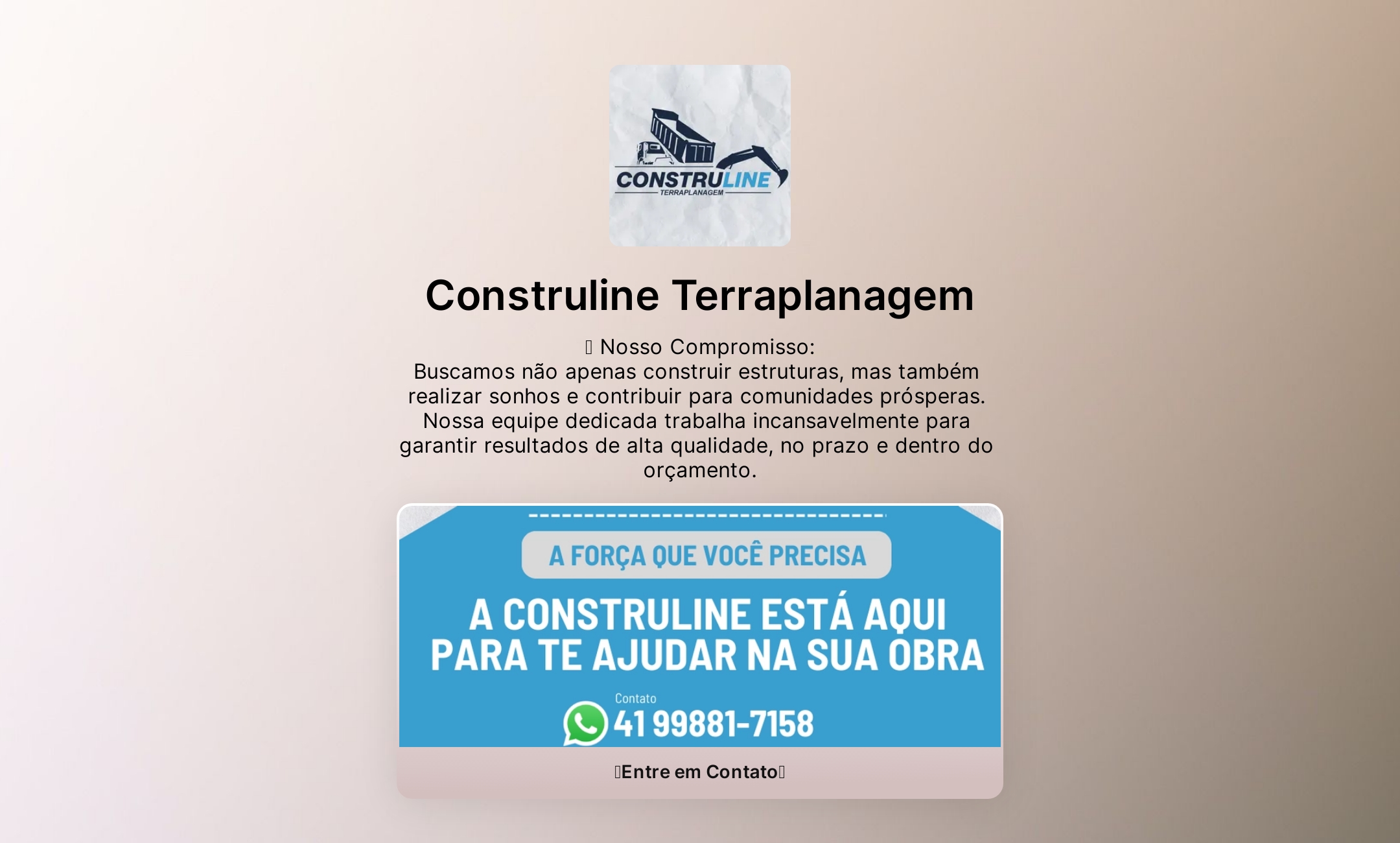 Construline Terraplanagem's Flowpage