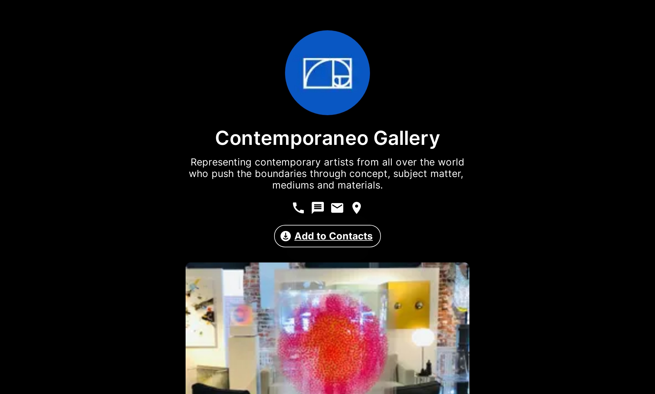 Contemporaneo Gallery's Flowpage