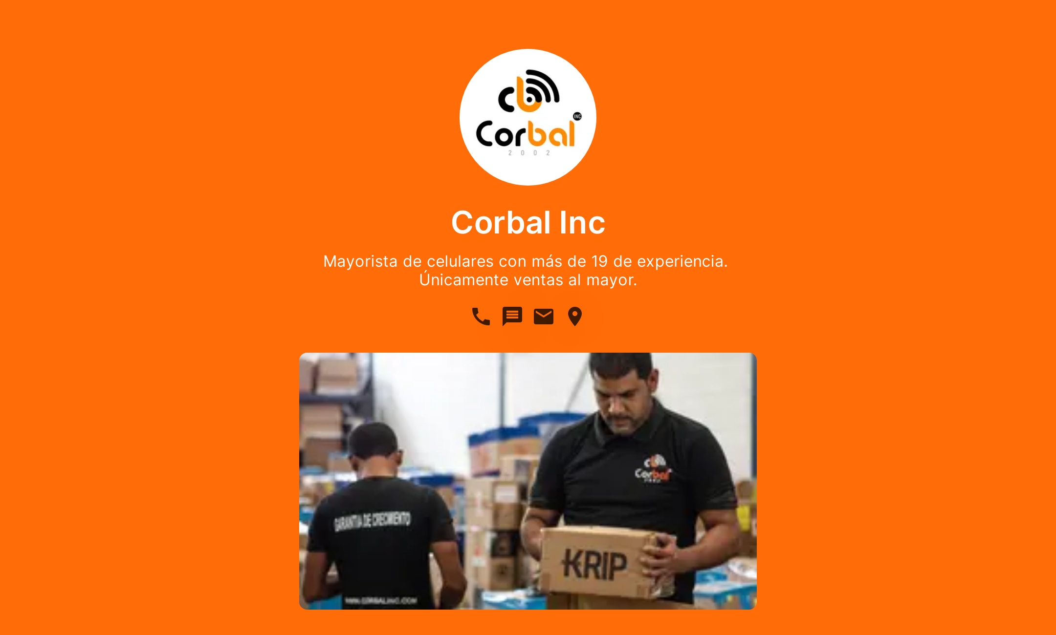 Corbal Inc | Bienvenido