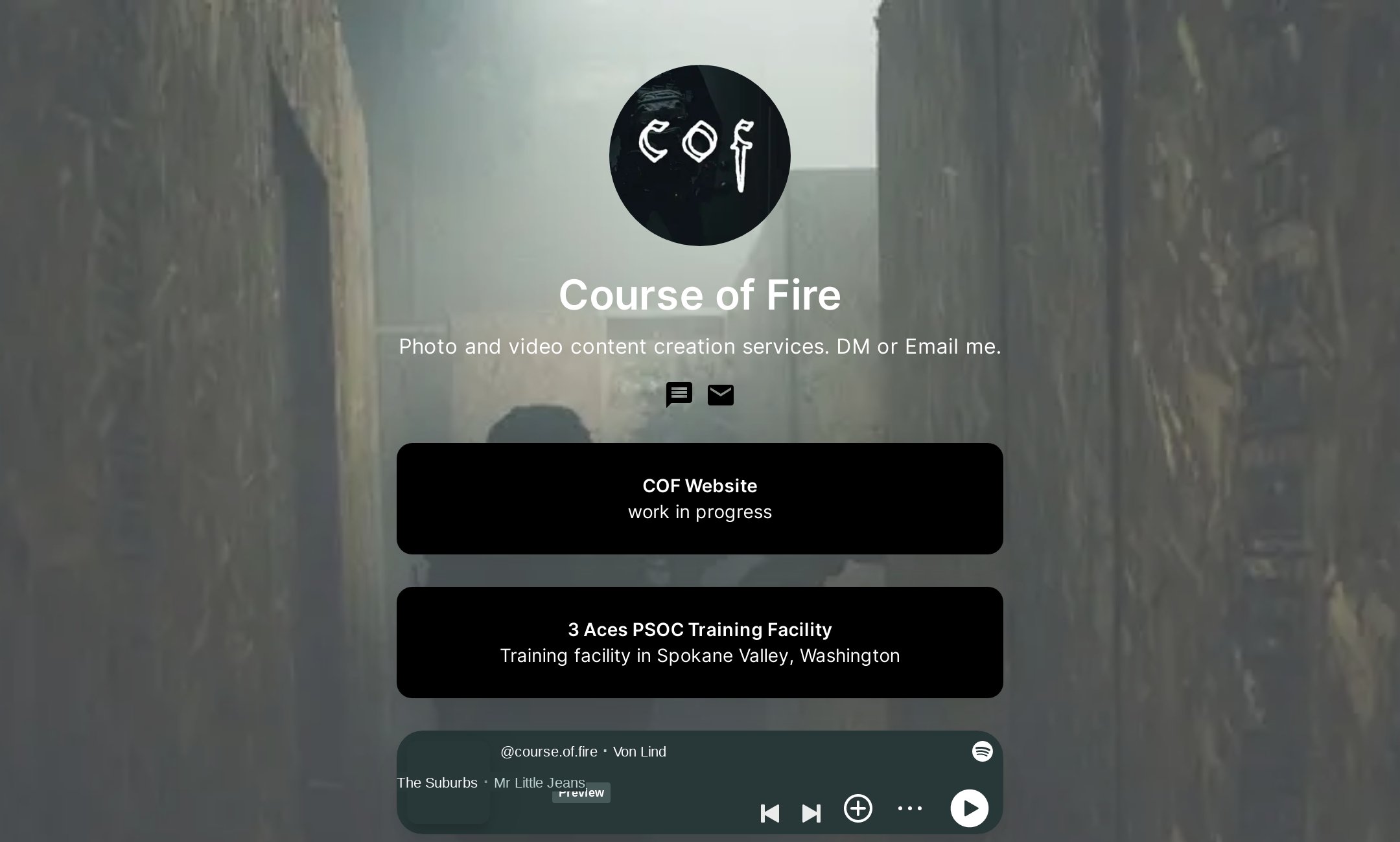 Course of Fire's Flowpage