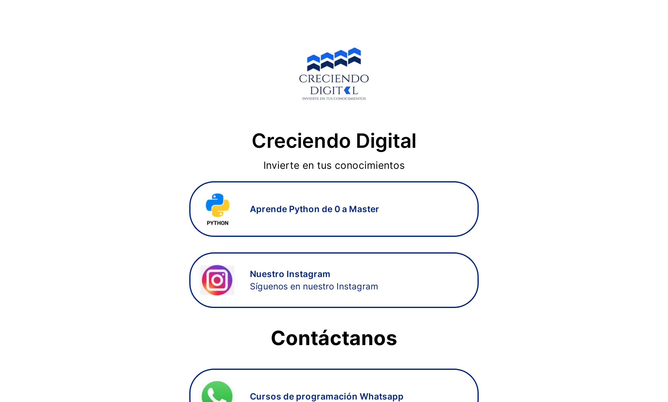 Creciendo Digital's Flowpage