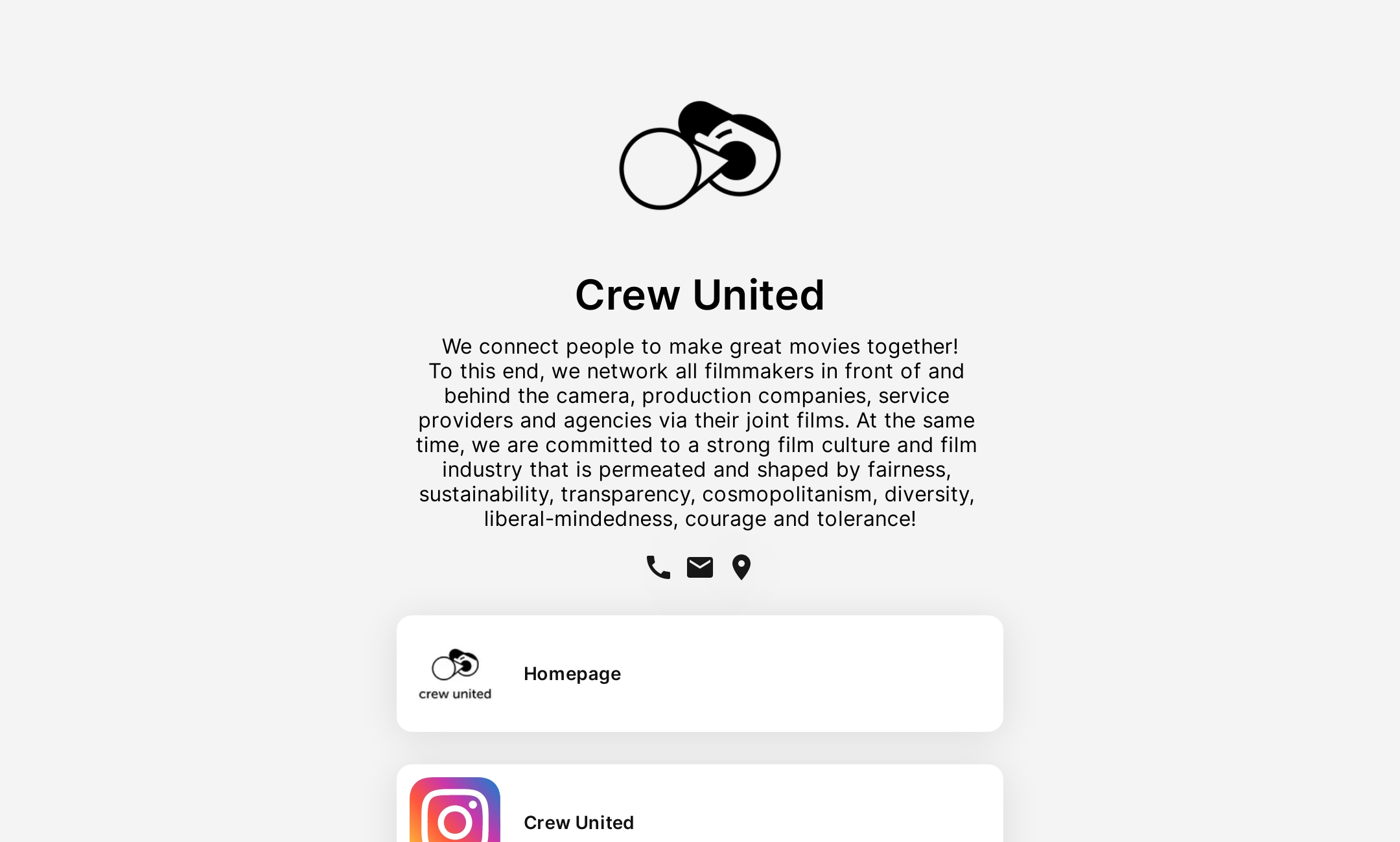 Crew United's Flowpage