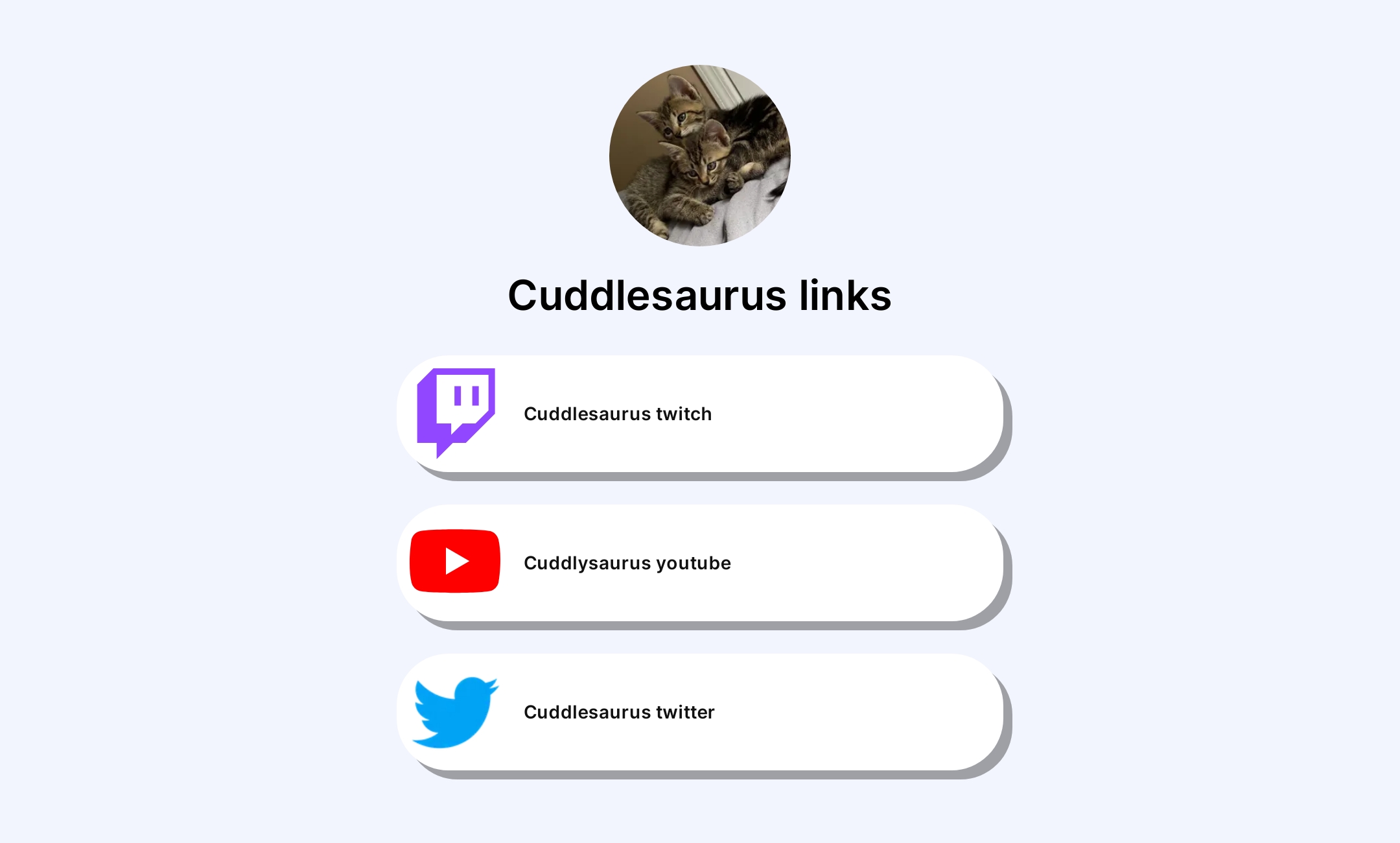 Cuddlesaurus links' Flowpage