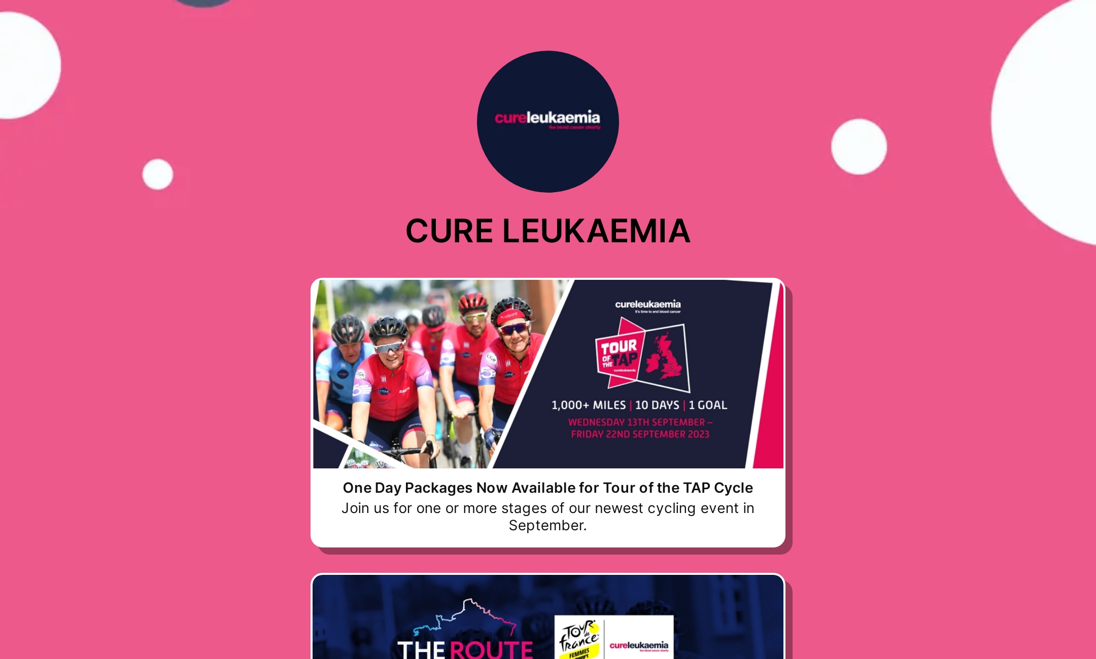 CURE LEUKAEMIA's Flowpage
