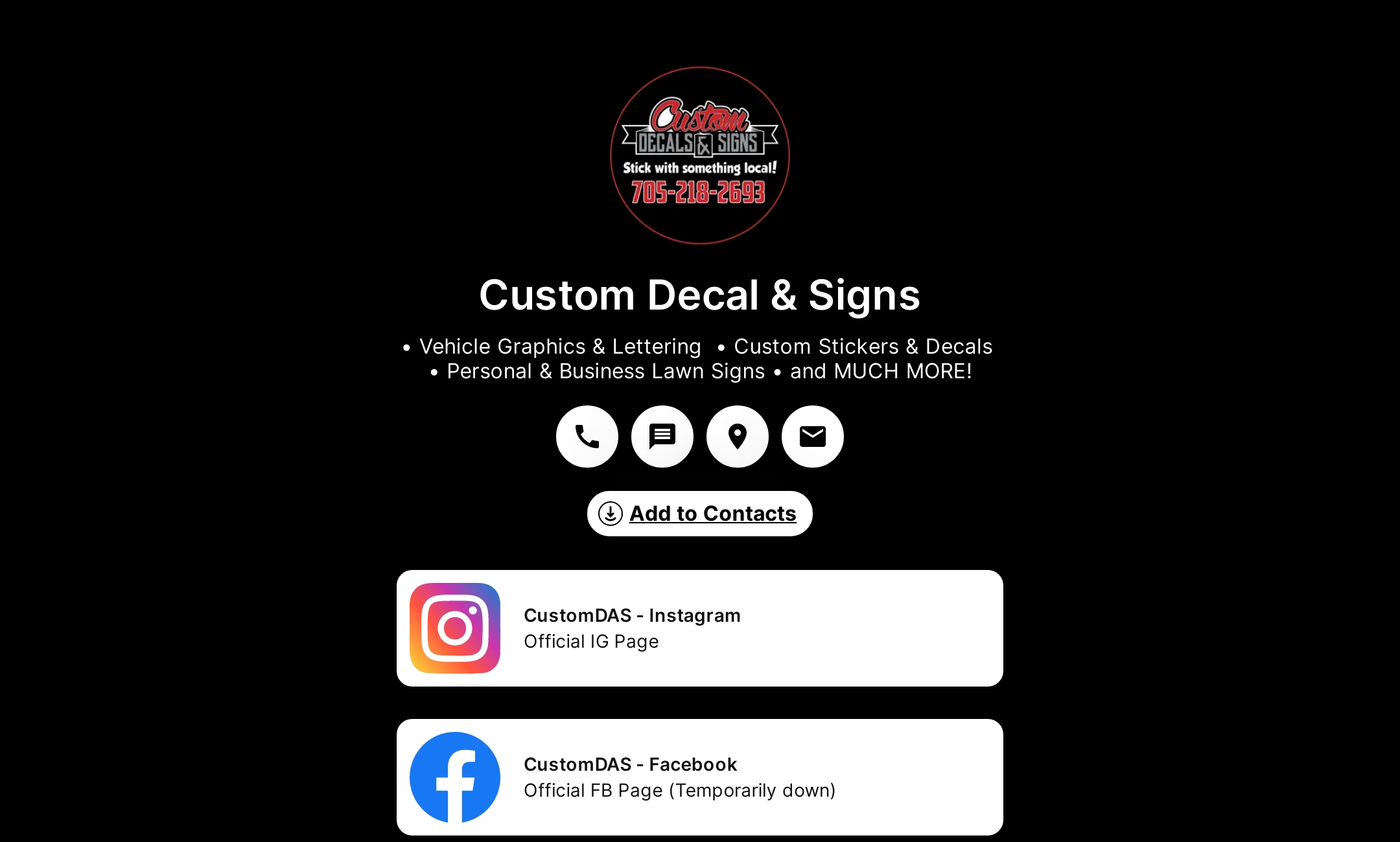 Custom Decal & Signs' Flowpage