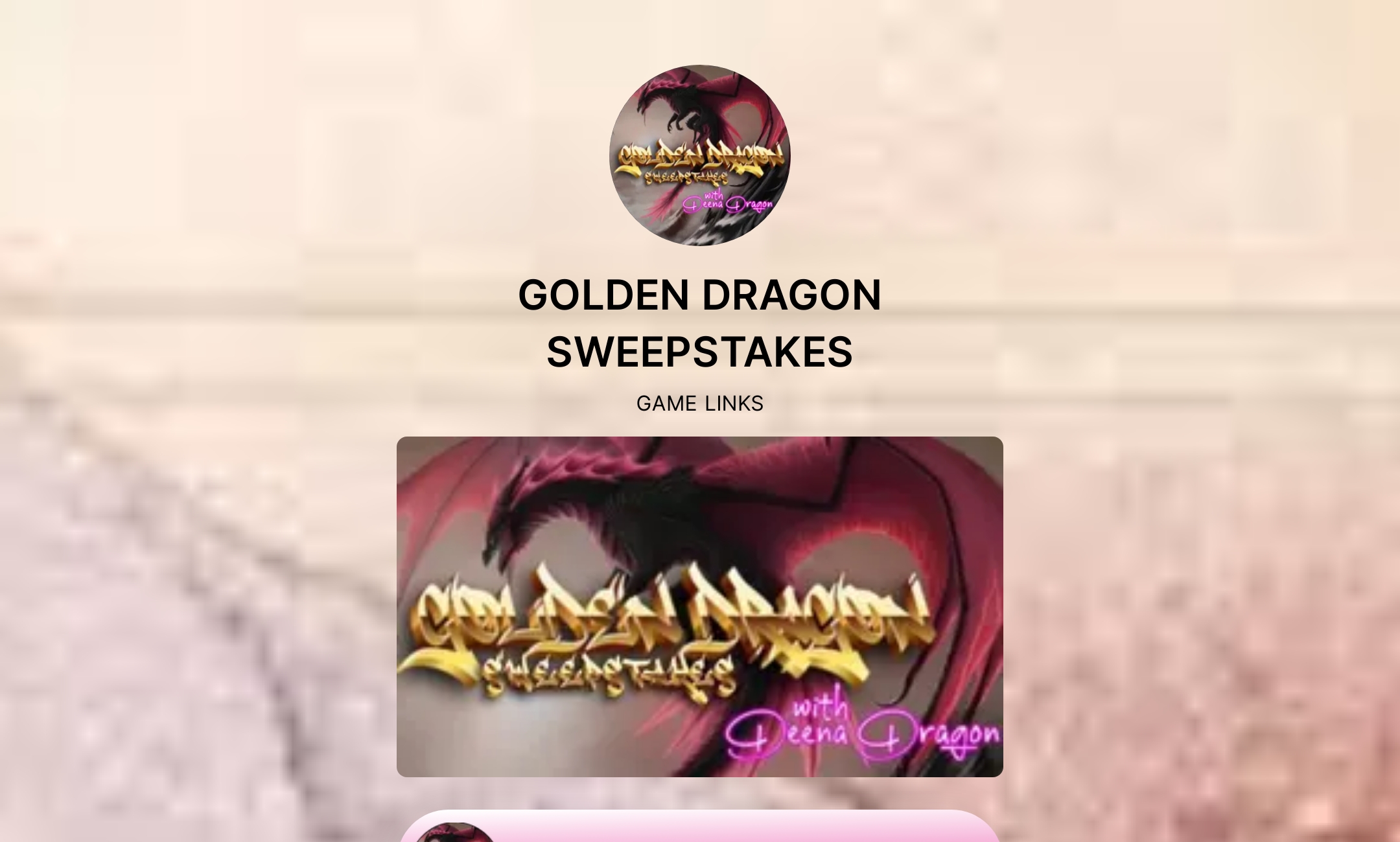 GOLDEN DRAGON SWEEPSTAKES's Flowpage