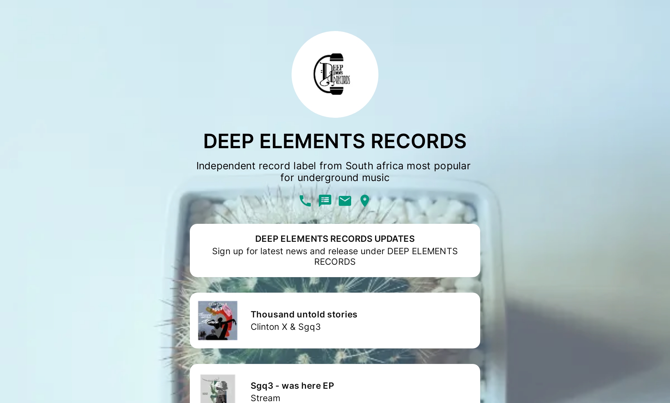 DEEP ELEMENTS RECORDS
