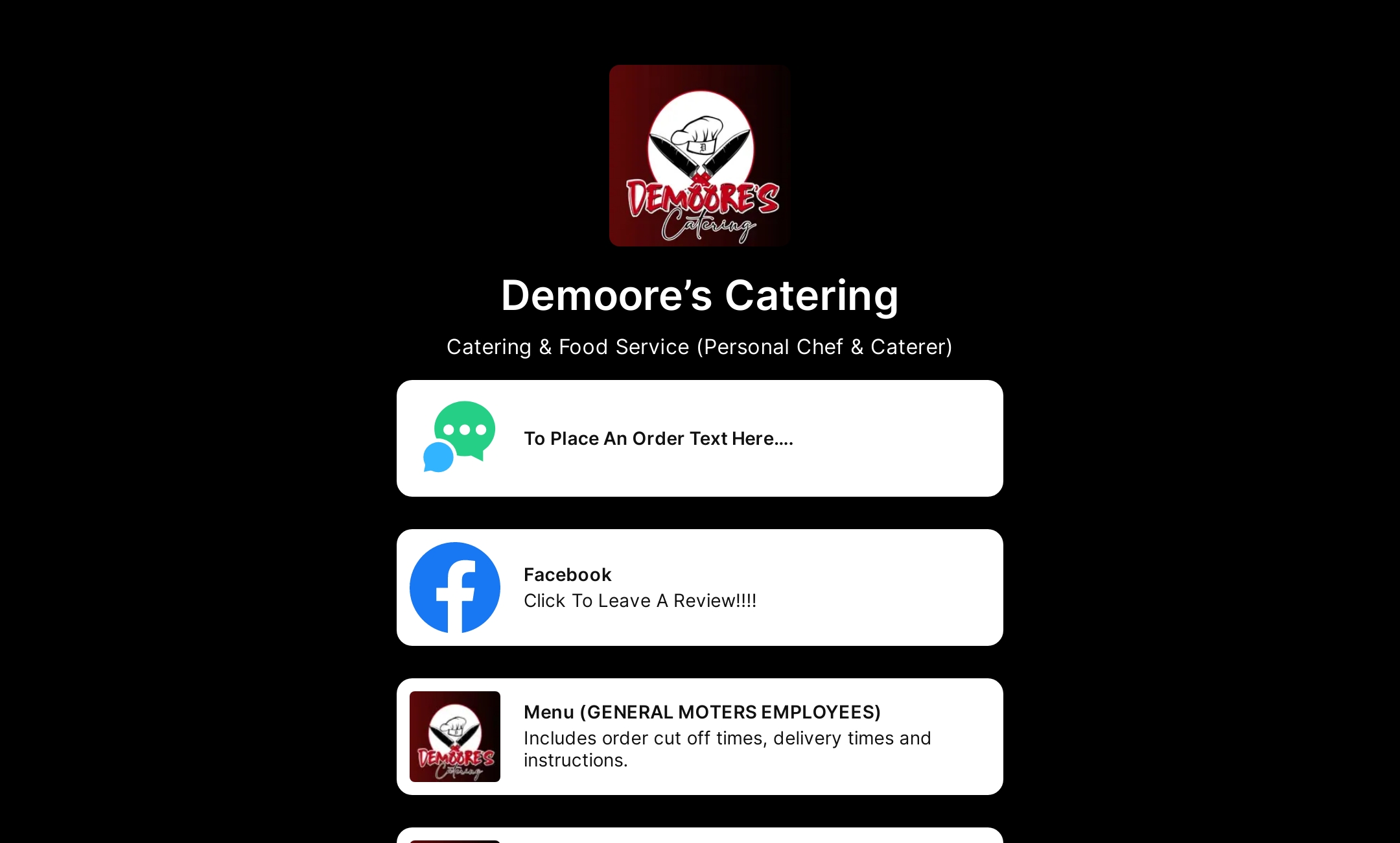 Demoore’s Catering 's Flowpage