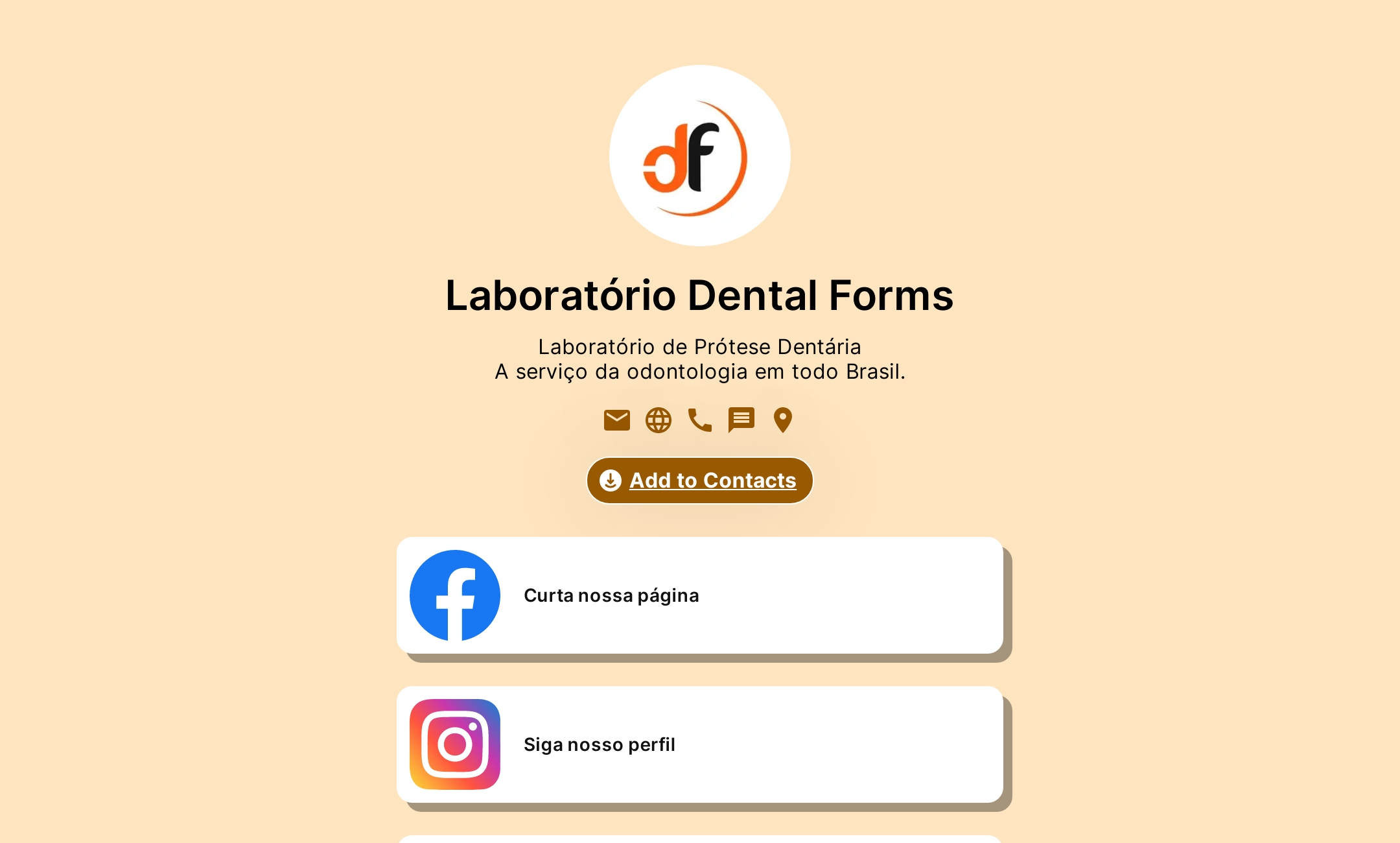 Laboratório Dental Forms' Flowpage