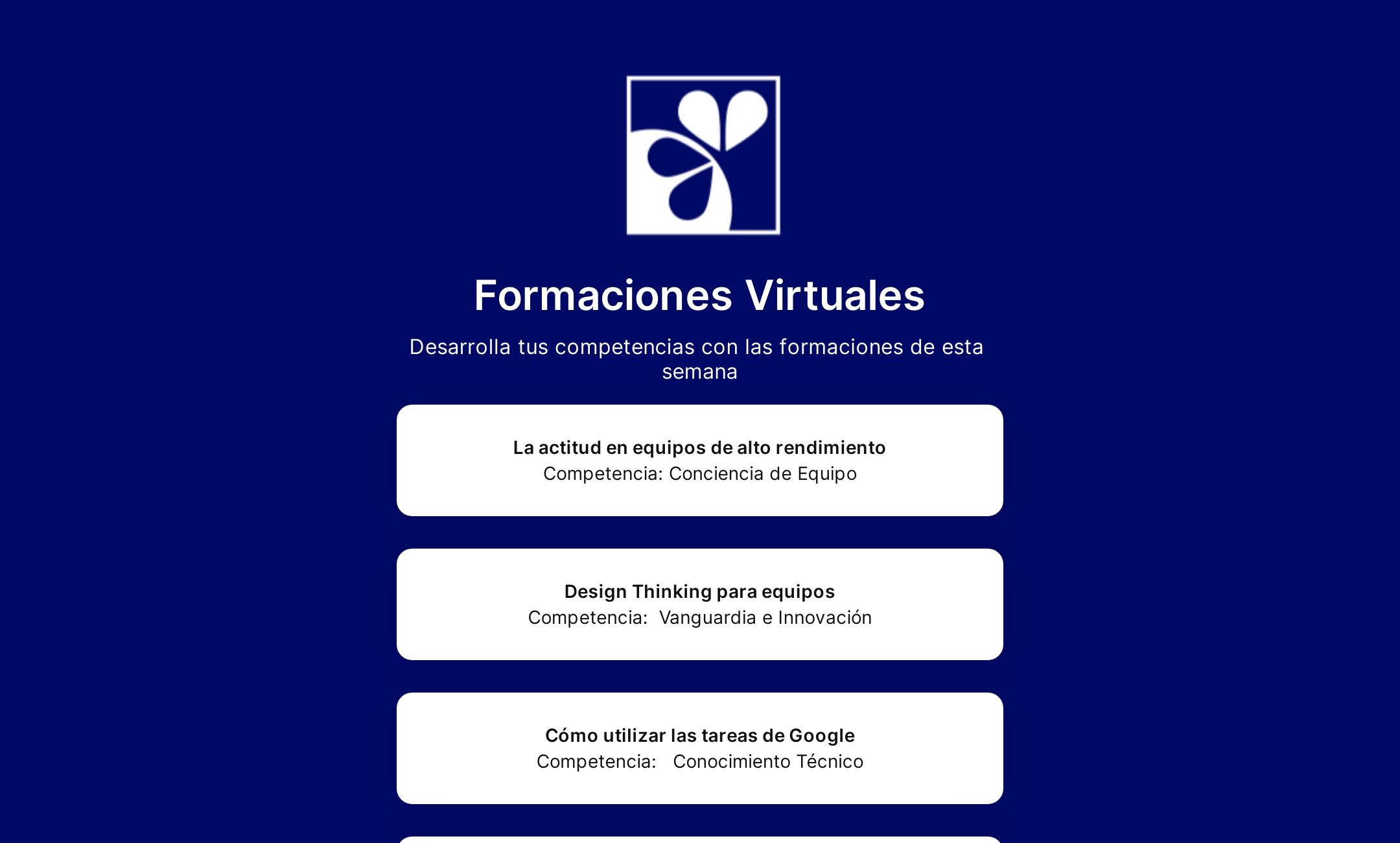 Formaciones Virtuales' Flowpage