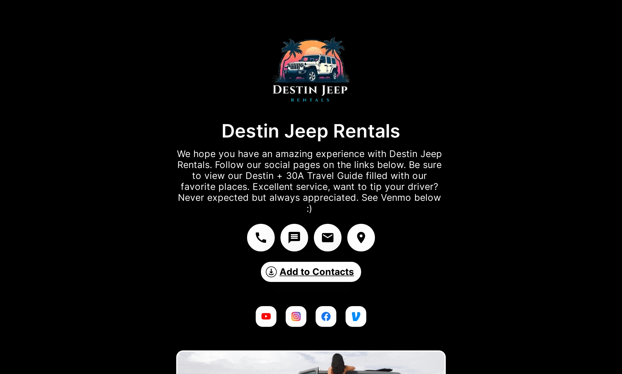 Destin Jeep Rentals' Flowpage