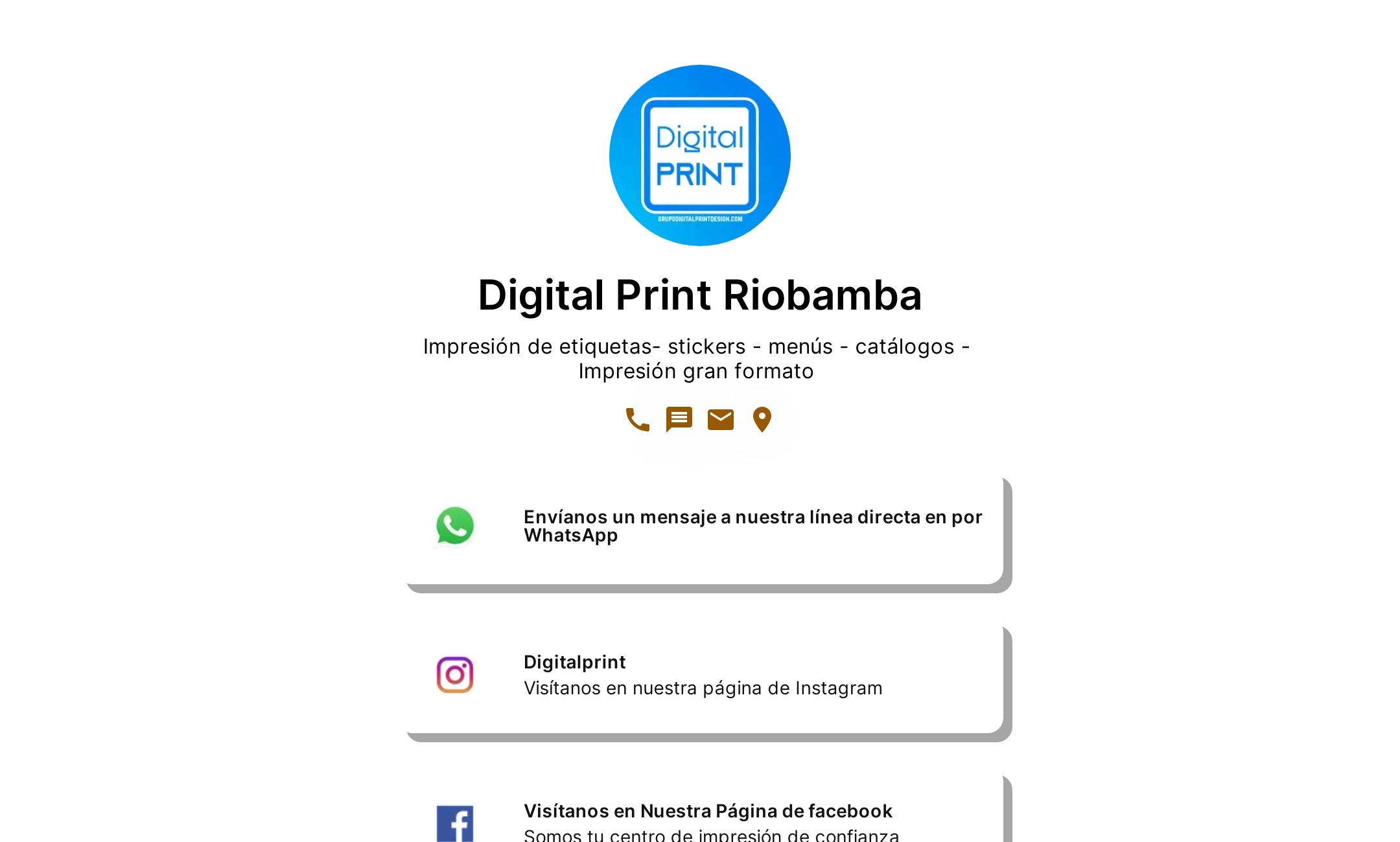 Digital Print Riobamba 's Flowpage