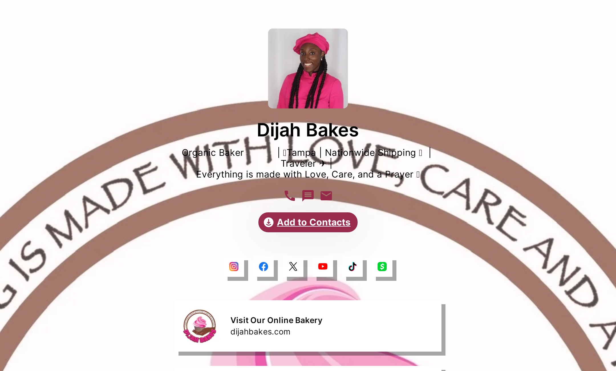 Dijah Bakes' Flowpage