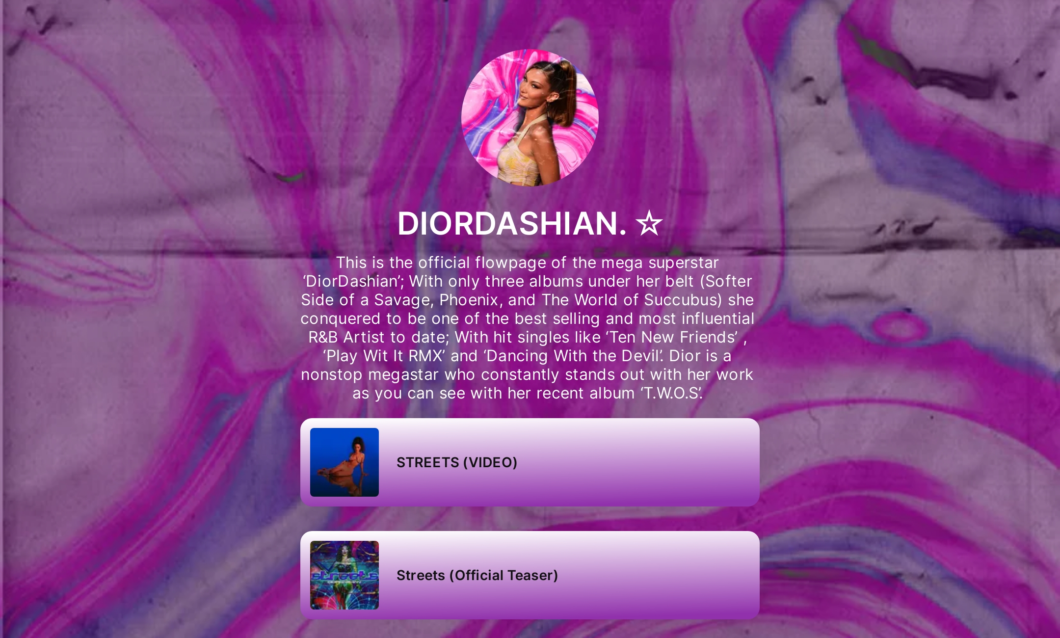 DIORDASHIAN. ☆'s Flowpage