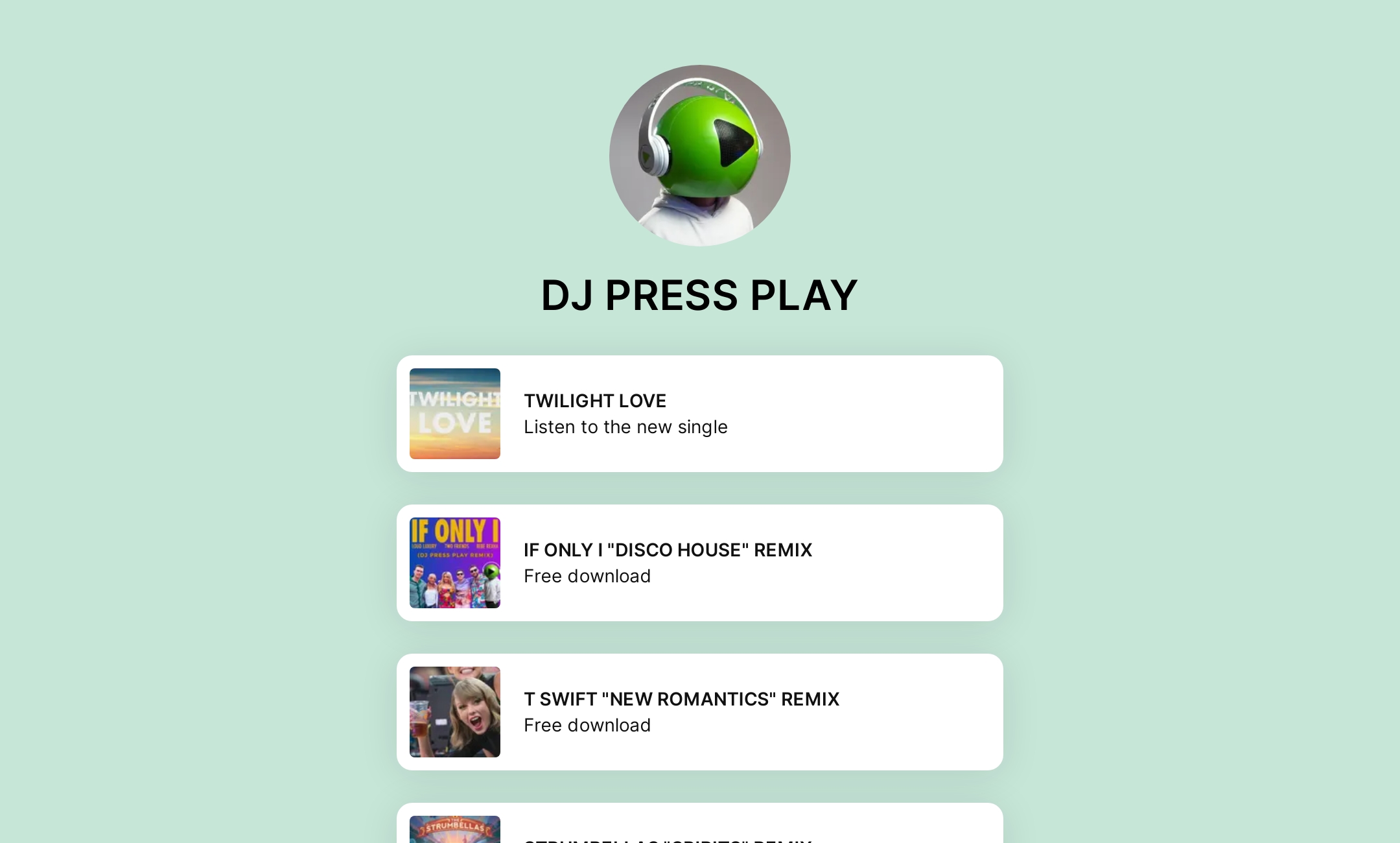 DJ PRESS PLAY's Flowpage