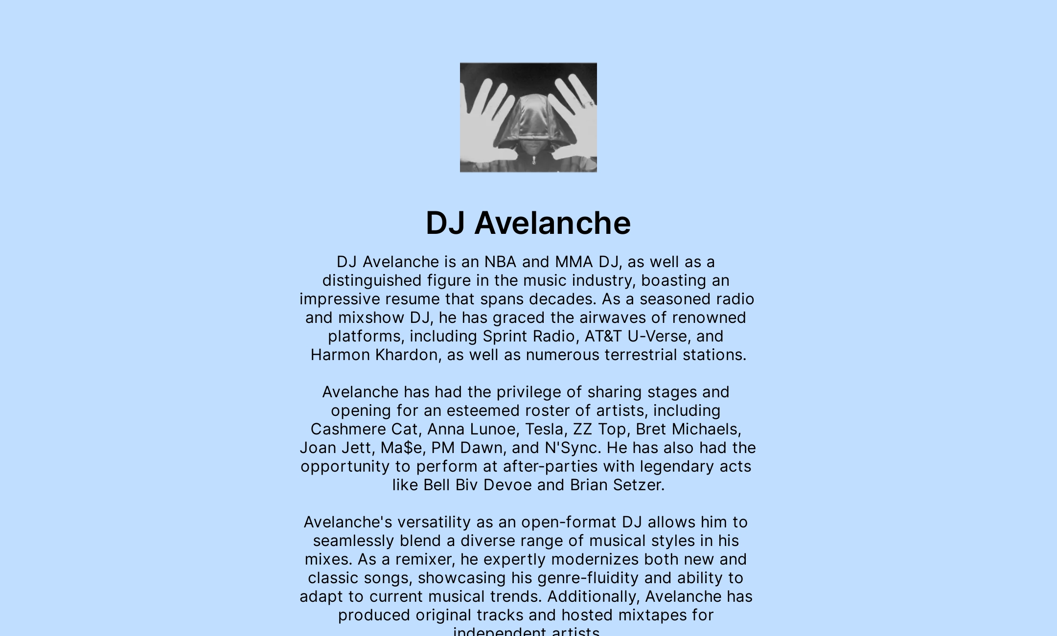DJ Avelanche's Flowpage