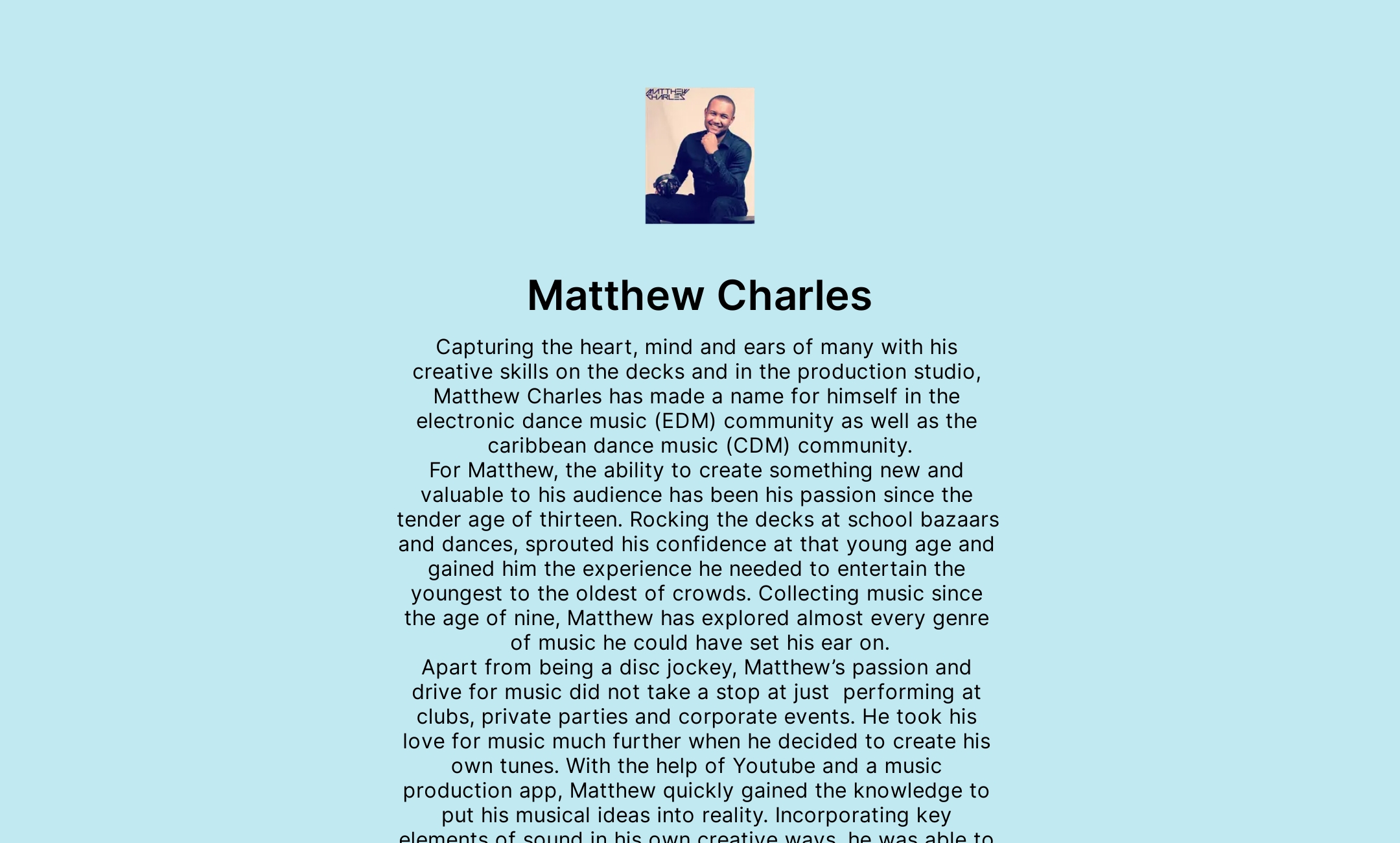 Matthew Charles' Flowpage