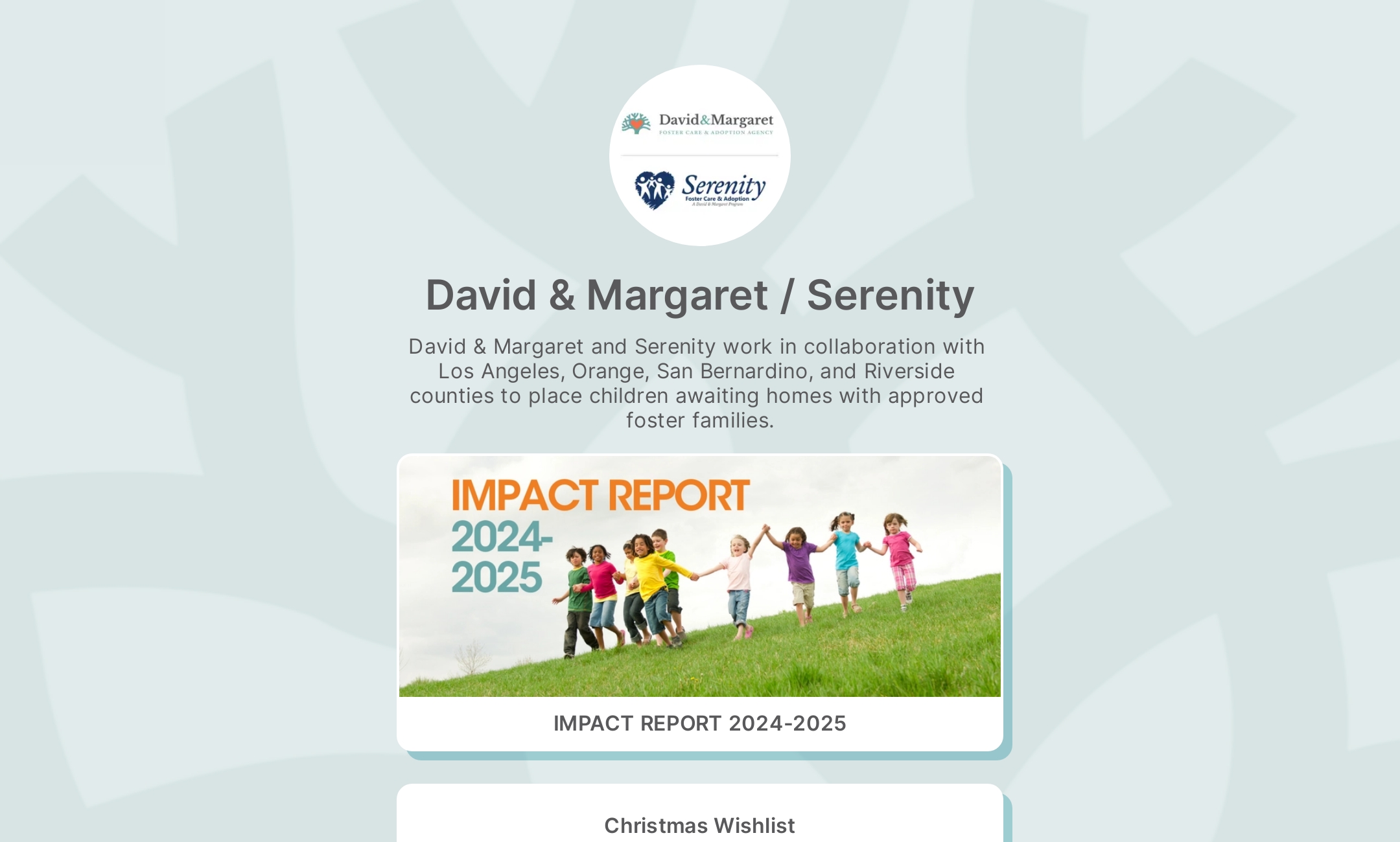 David & Margaret / Serenity's Flowpage