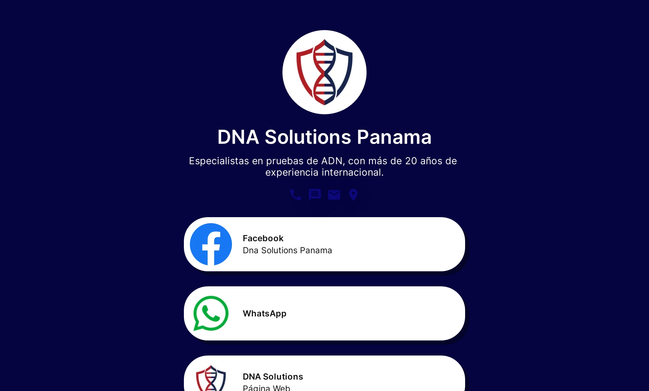 DNA Solutions Panama's Flowpage