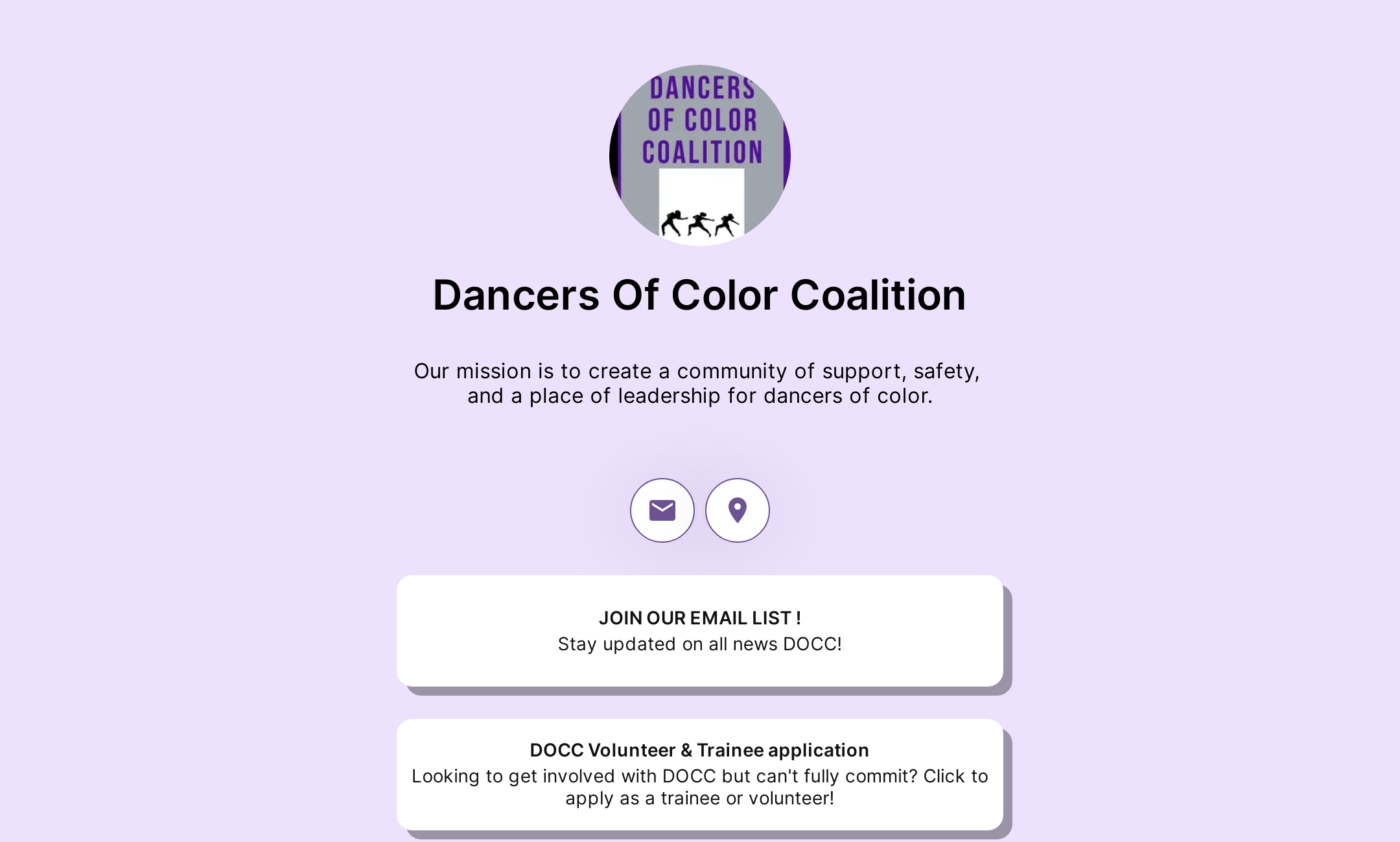 Dancers Of Color Coalition 's Flowpage