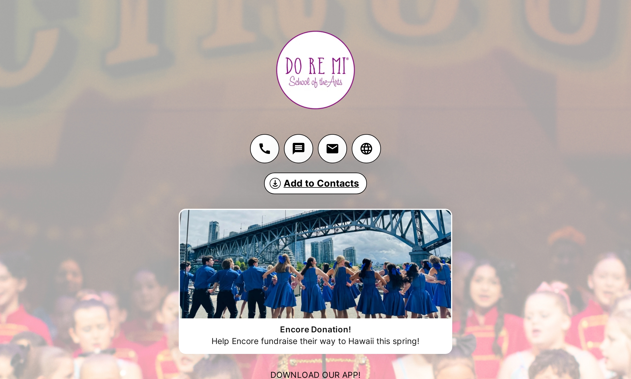 Do Re Mi School of the Arts® - Flowcode Page