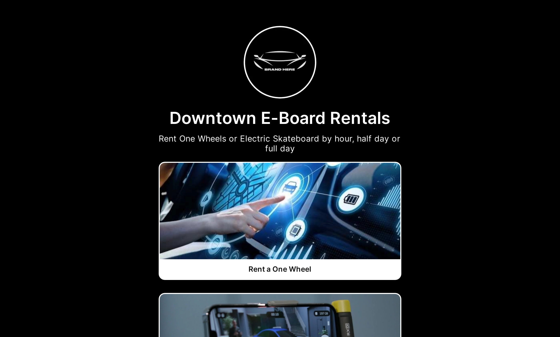 Downtown E-Board Rentals' Flowpage