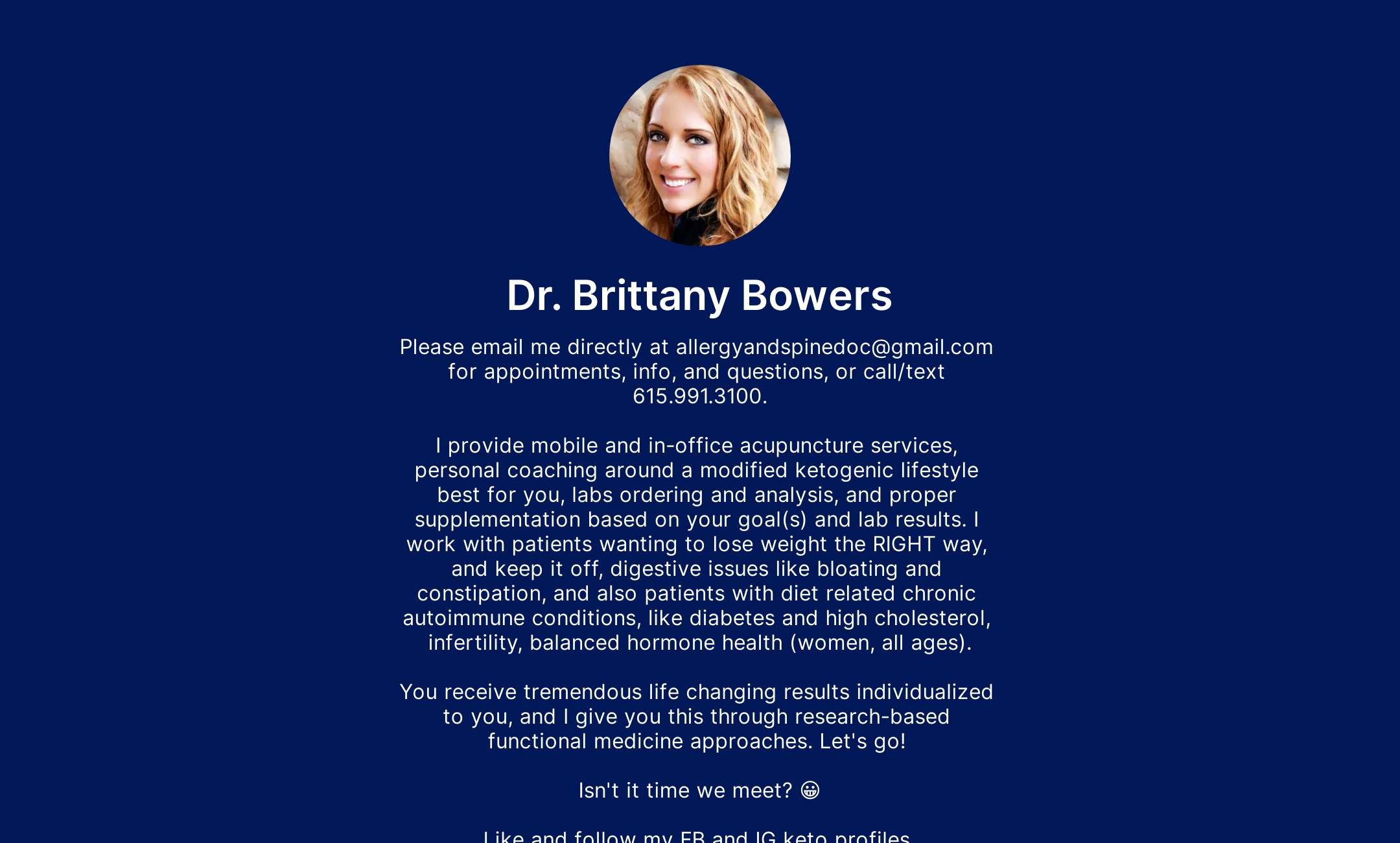 Dr. Brittany Bowers' Flowpage