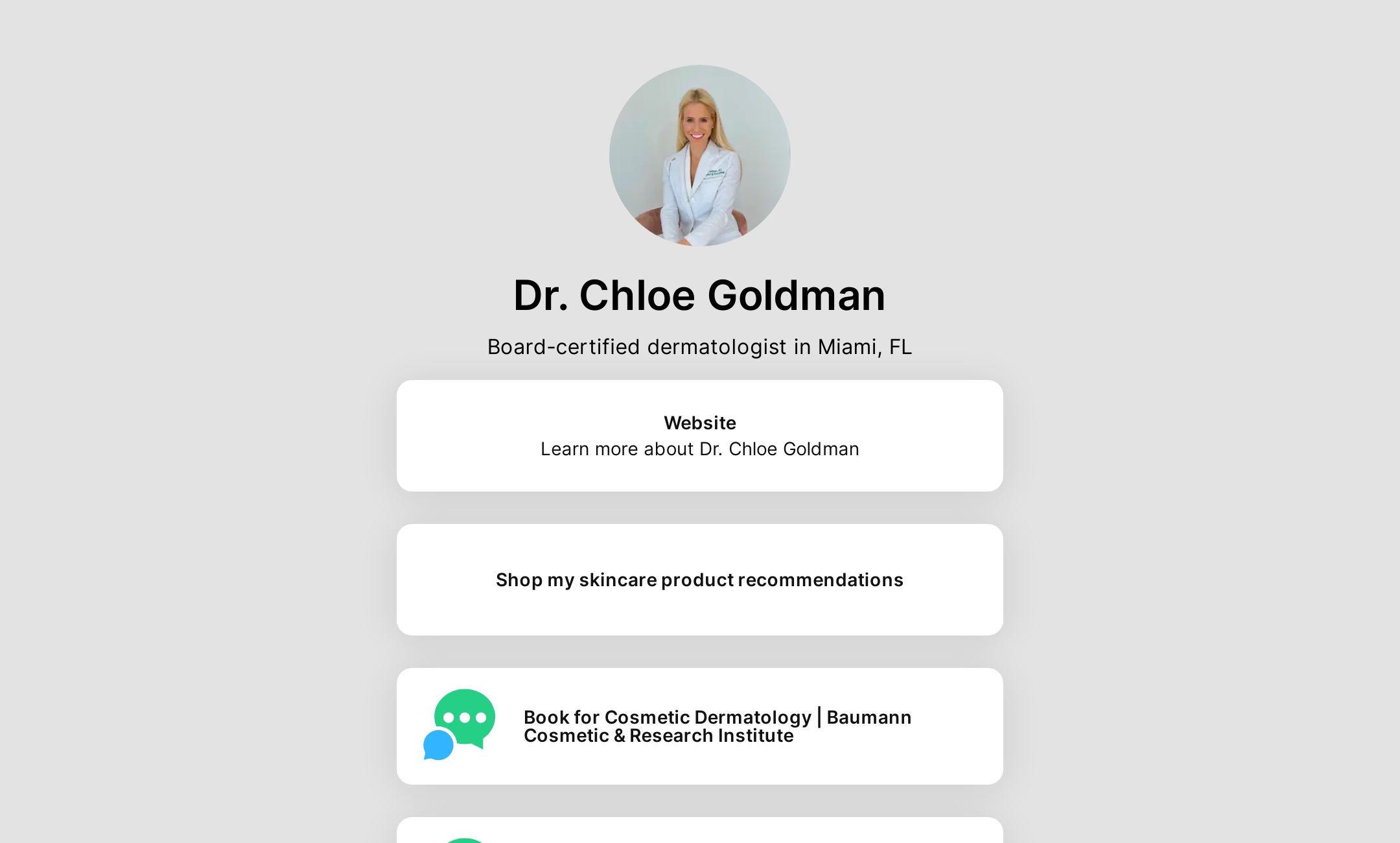 Dr. Chloe Goldman's Flowpage