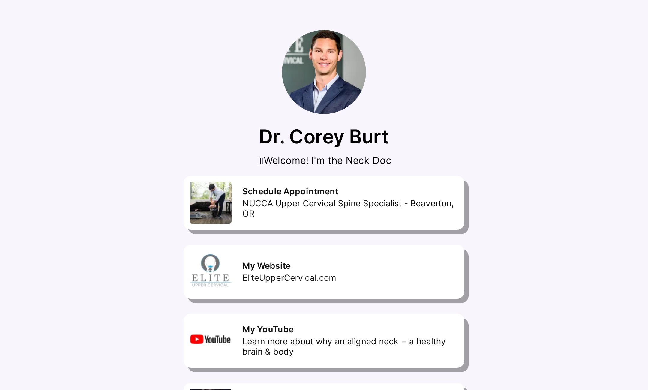 Dr. Corey Burt's Flowpage