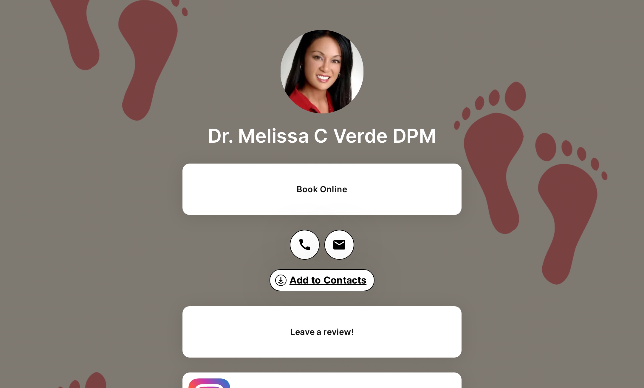 Dr. Melissa C Verde DPM's Flowpage