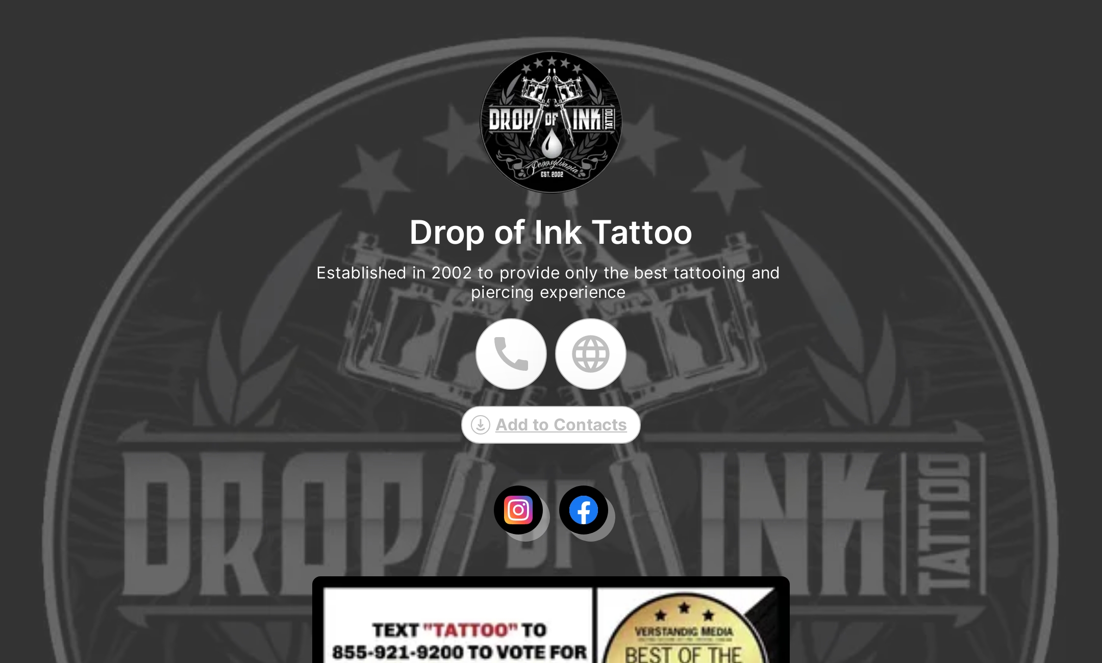 Drop of Ink Tattoo's Flowpage